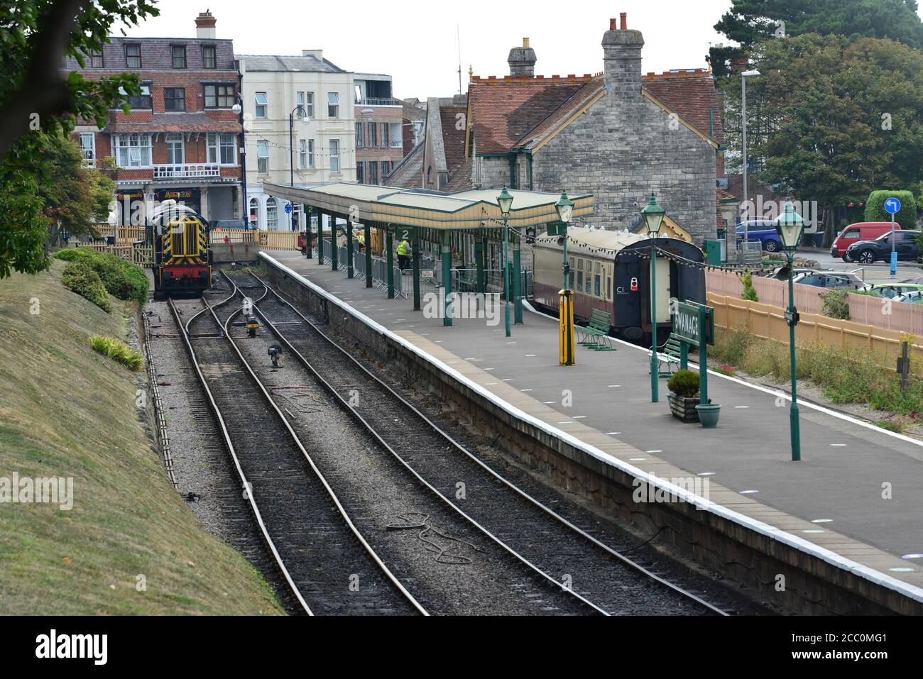 Signal box train swanage hi-res stock photography and images - Alamy