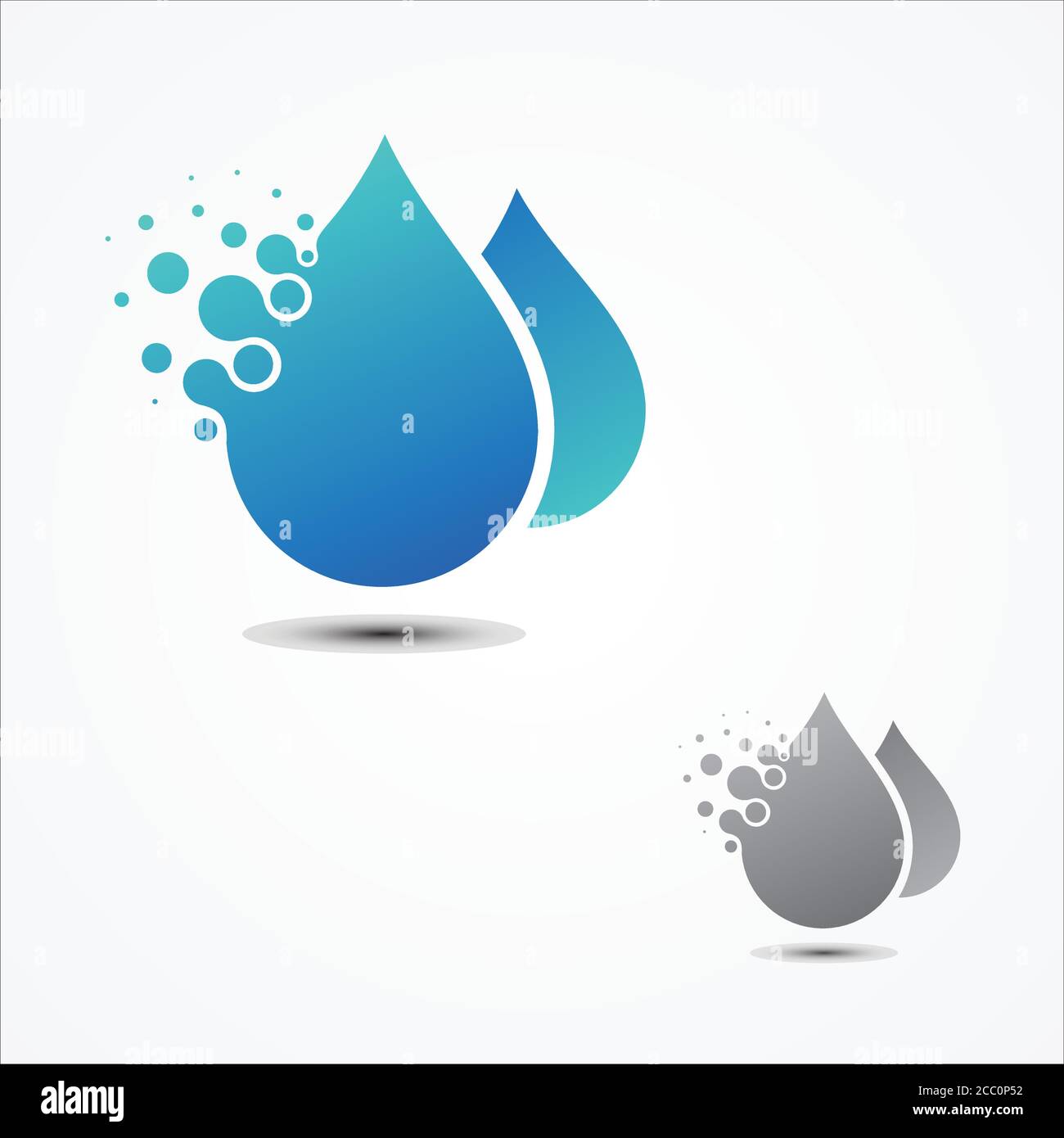 Simple vector droplet pixel design in flat style. Pixel technology ...