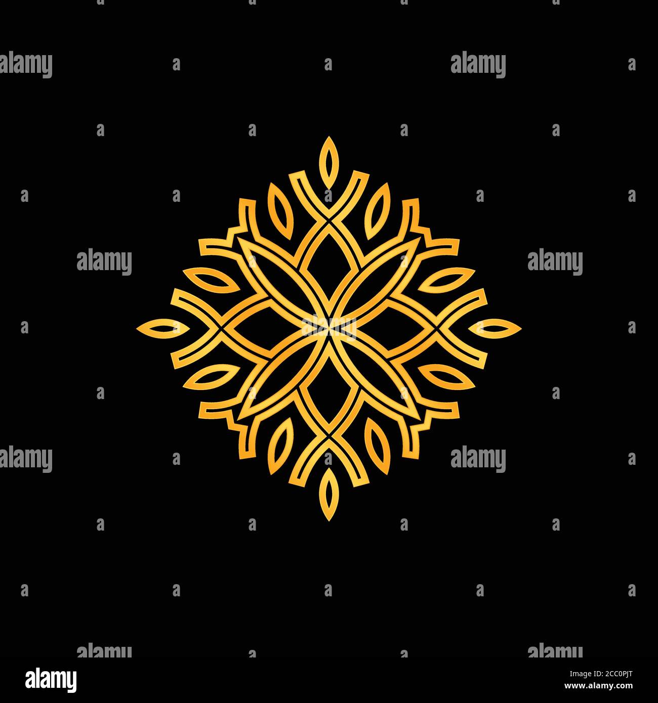 Gold leaf Stock Vector Images - Alamy