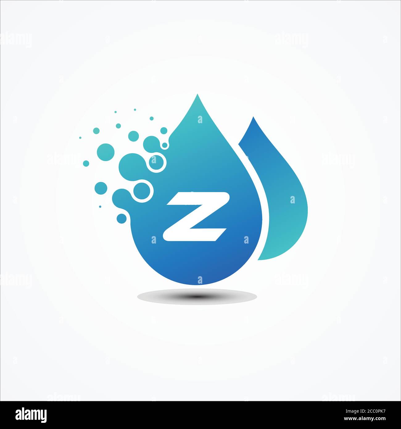 Droplet vector design with letter Z symbol design minimalist. Letter Z ...