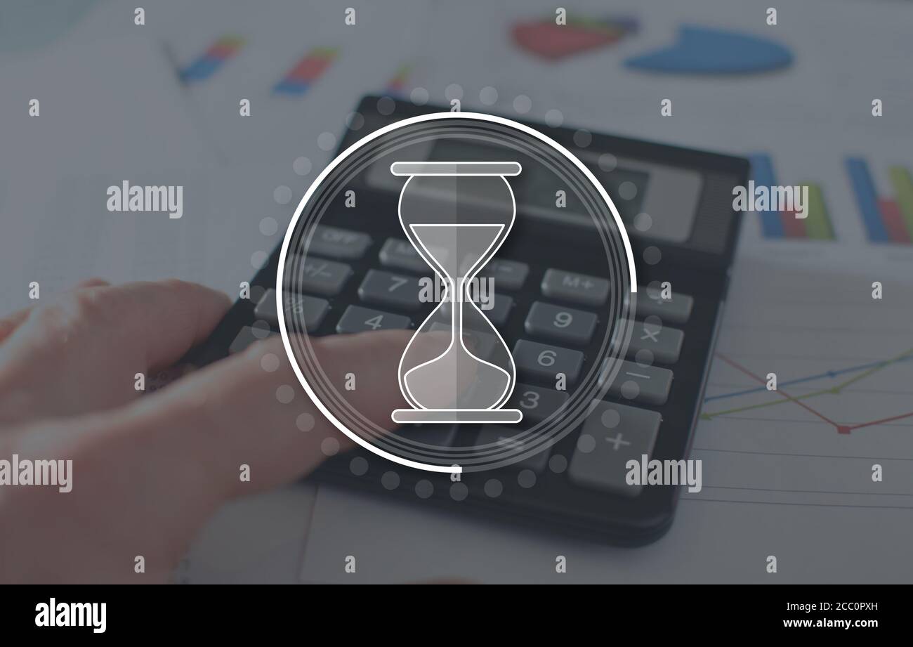 Deadline concept illustrated by a picture on background Stock Photo - Alamy