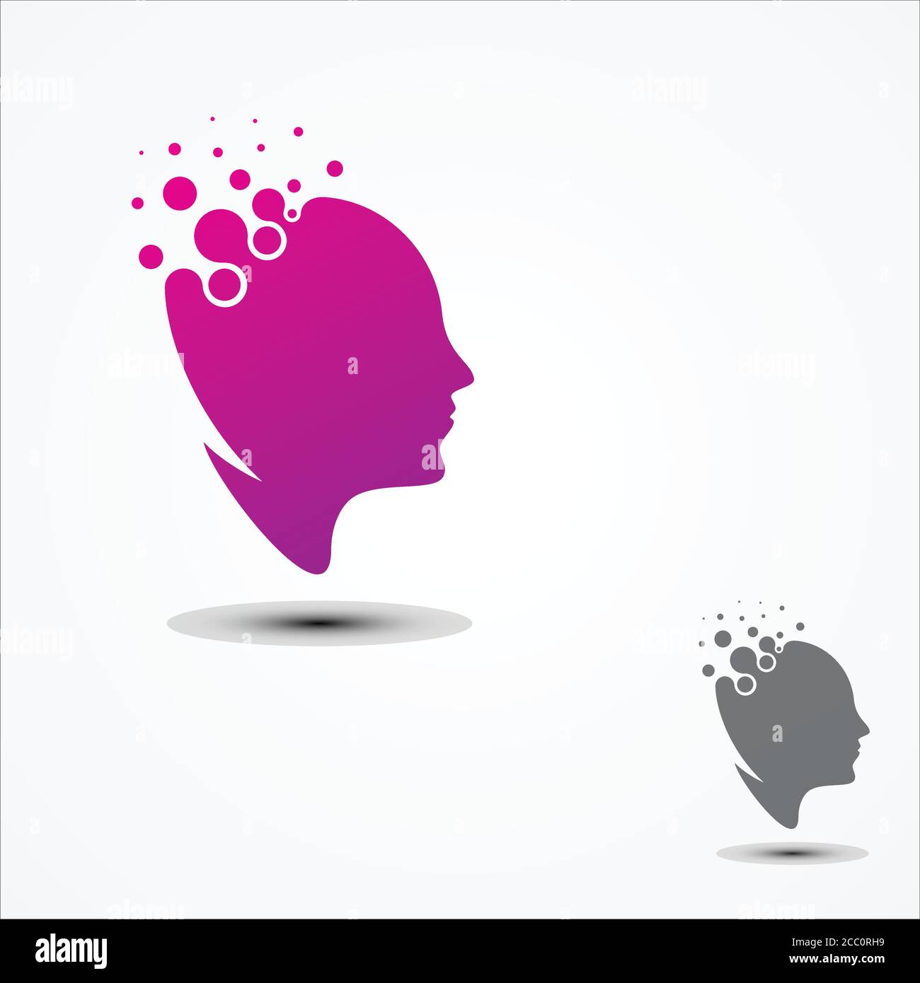 Human brain medical logo computer hi-res stock photography and images ...