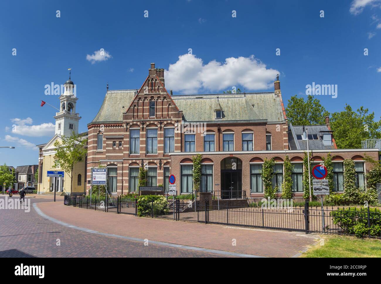 Old hospital and church in the center of Assen, Netherlands Stock Photo ...