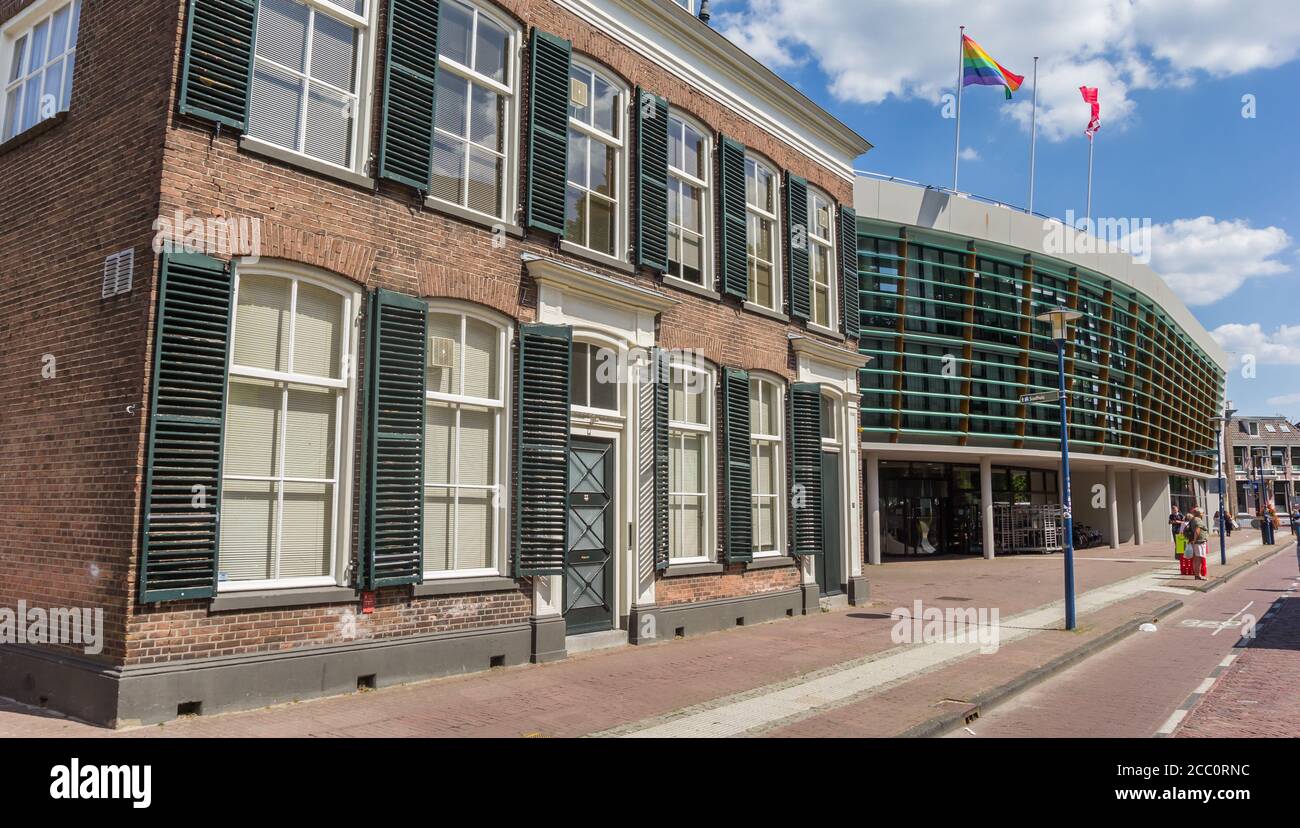 Old and new buildings in the center of Assen, Netherlands Stock Photo ...