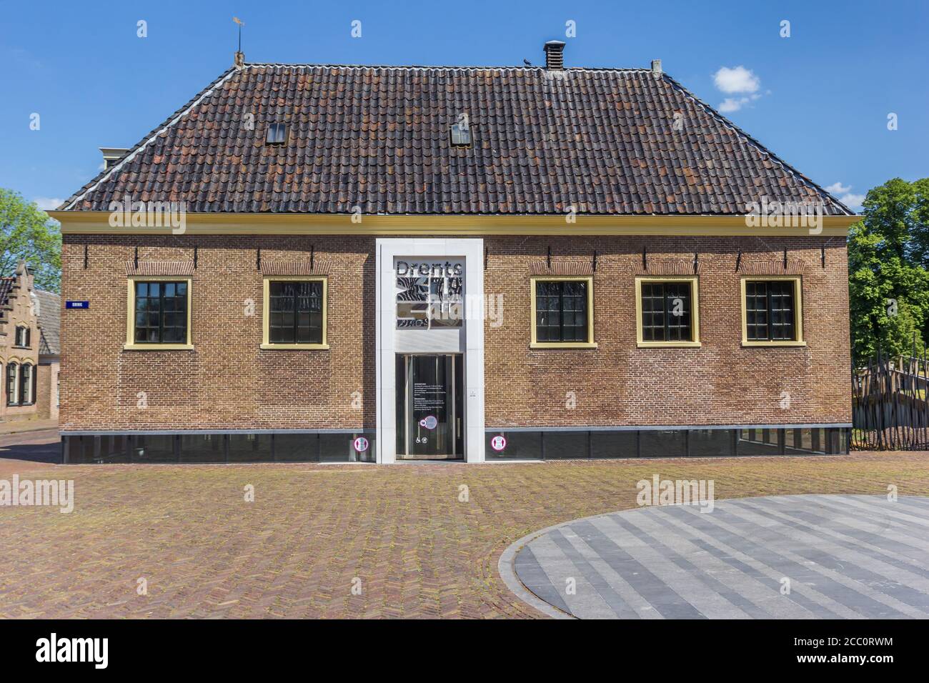Entrance to the Drents museum in the center of Assen, Netherlands Stock ...