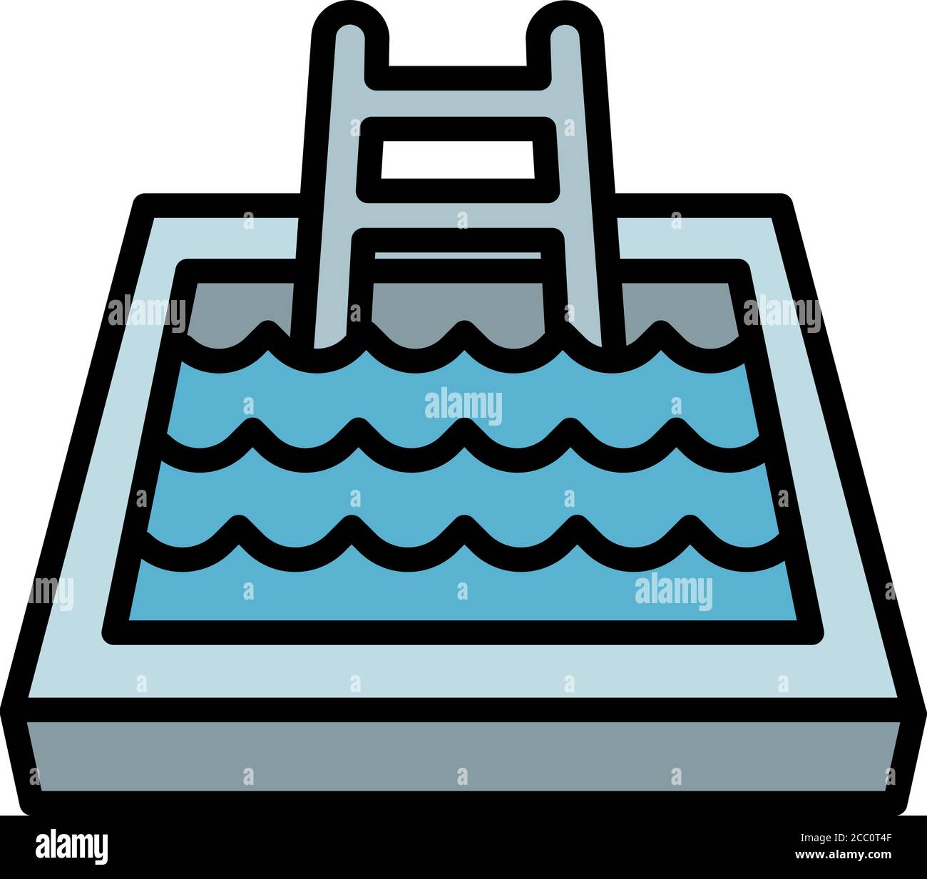 Family swimming pool man woman Stock Vector Images - Alamy