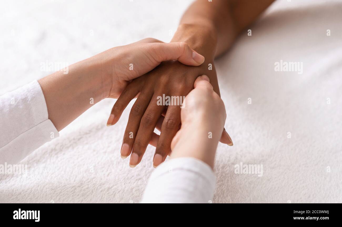 Unrecognizable black woman making hi-res stock photography and images ...