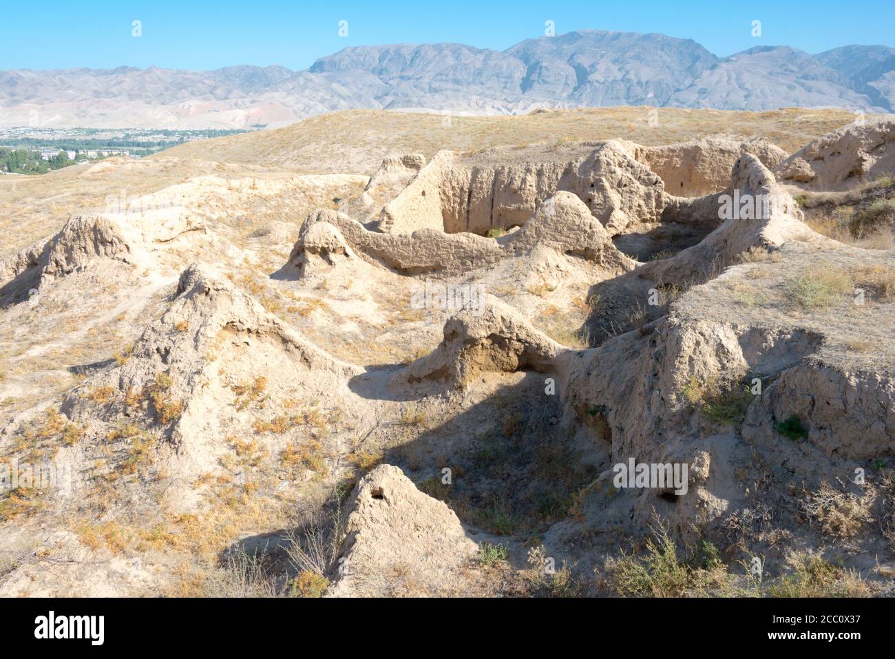 Panjakent, Tajikistan - Remains of Ancient Panjakent. a famous Historic ...