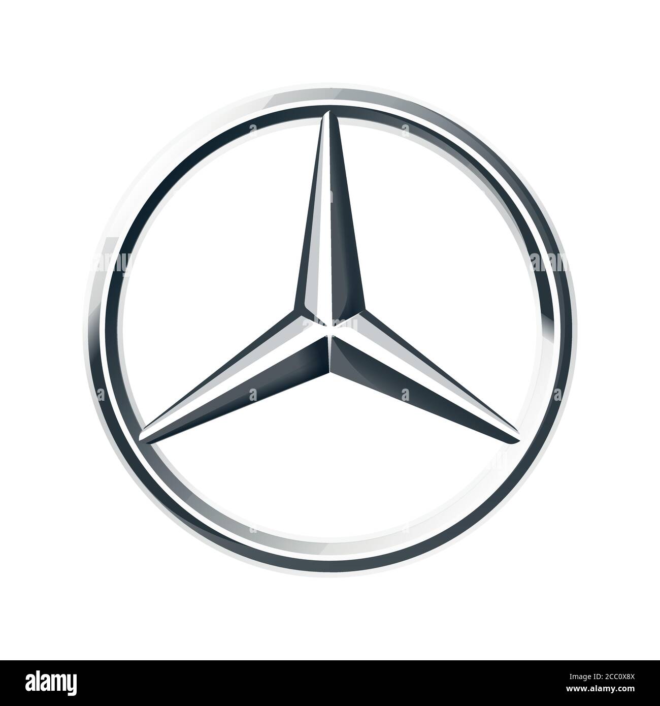 Mercedes star logo Stock Vector Images - Alamy