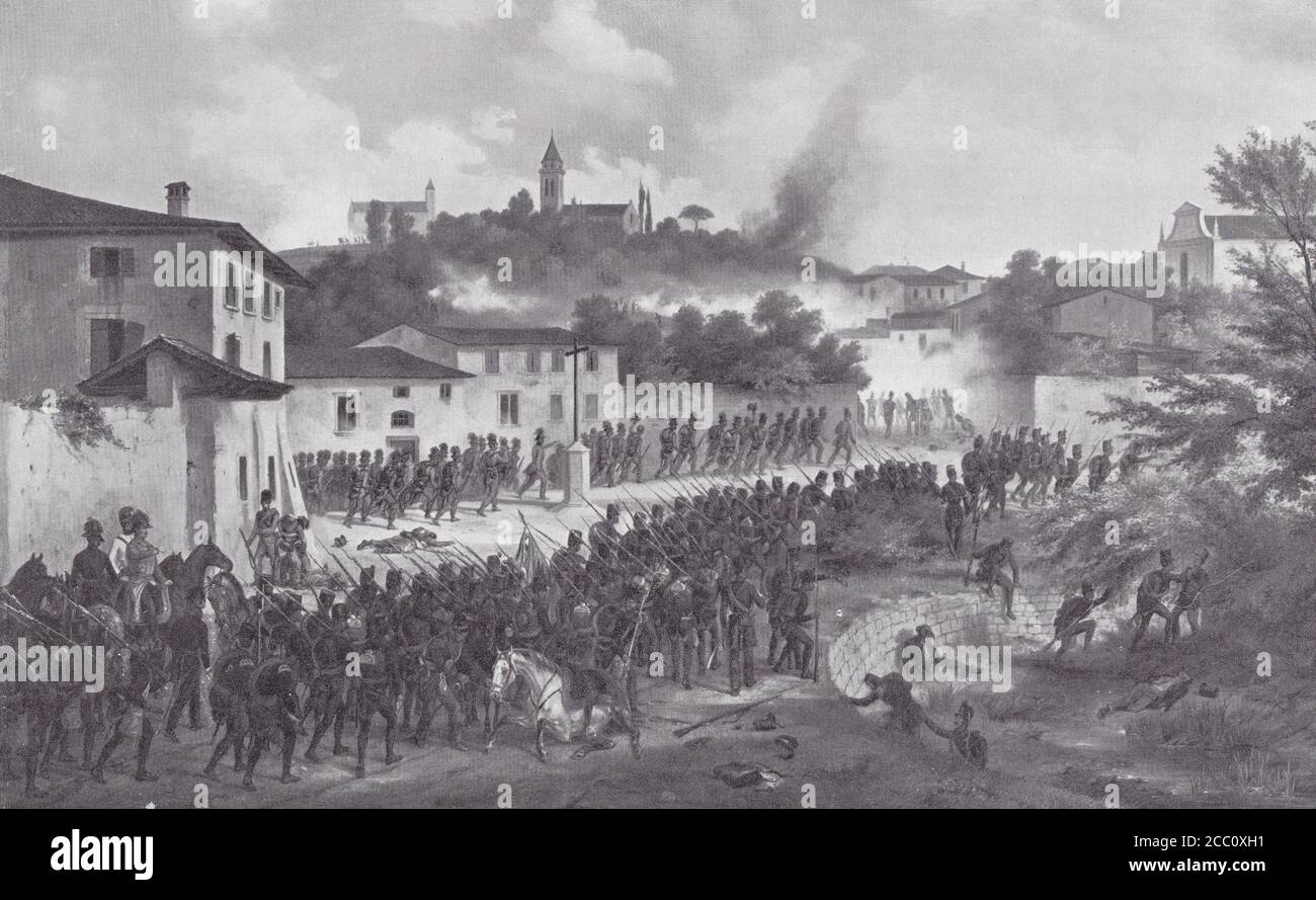 Incident in the Austro-Prussian War of 1866 Stock Photo - Alamy