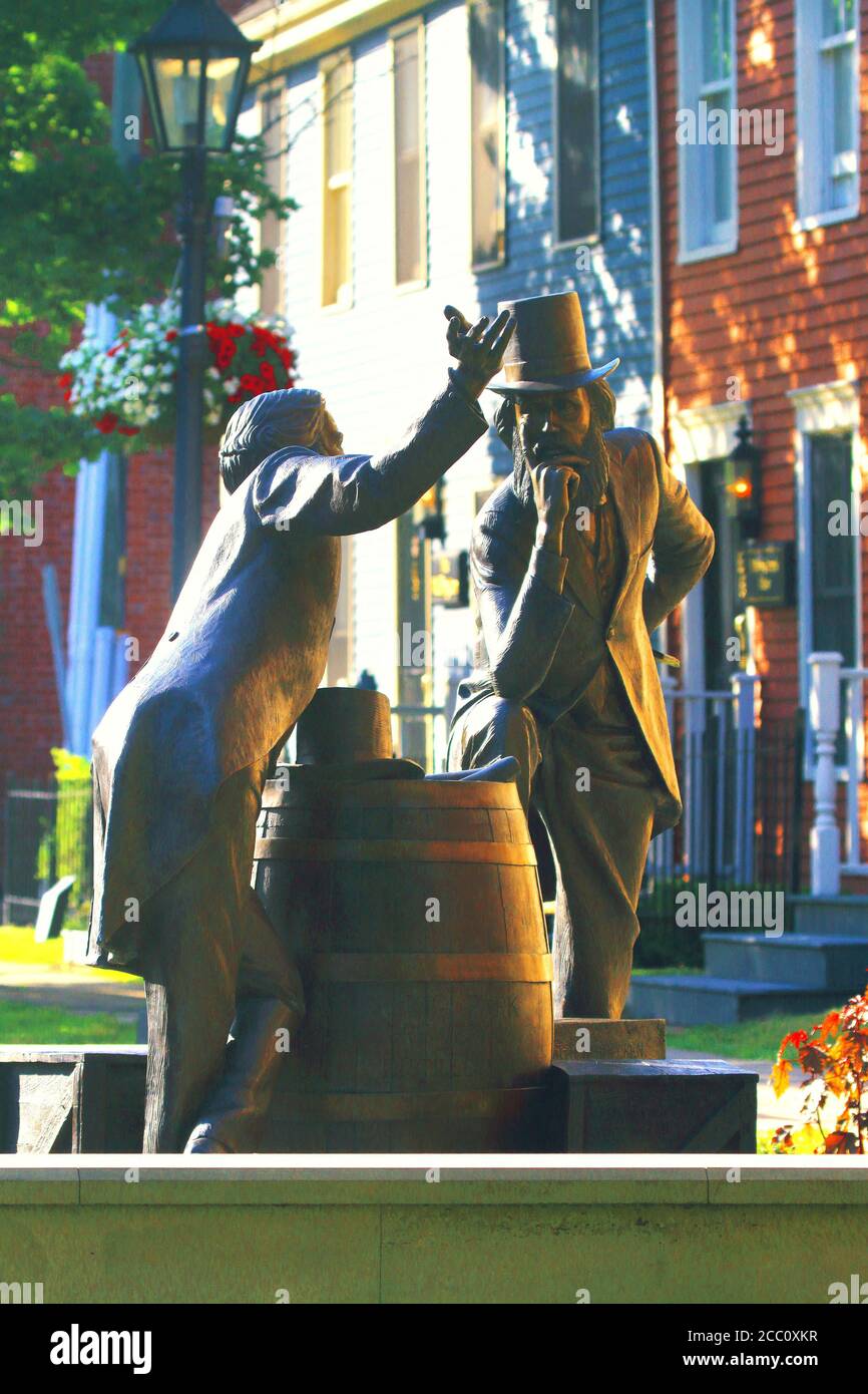 Canada Prince Edward Island Charlottetown Culpture Of Father Of Confederation William Henry