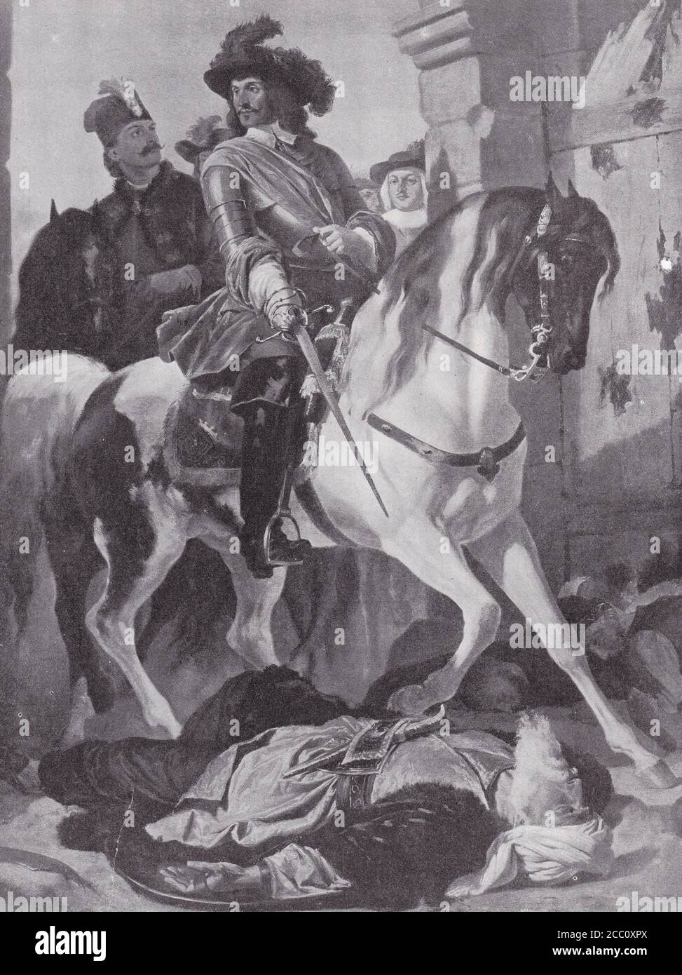 Ofen (Buda) taken from the Turks / The Siege of Buda 1686 Stock Photo ...