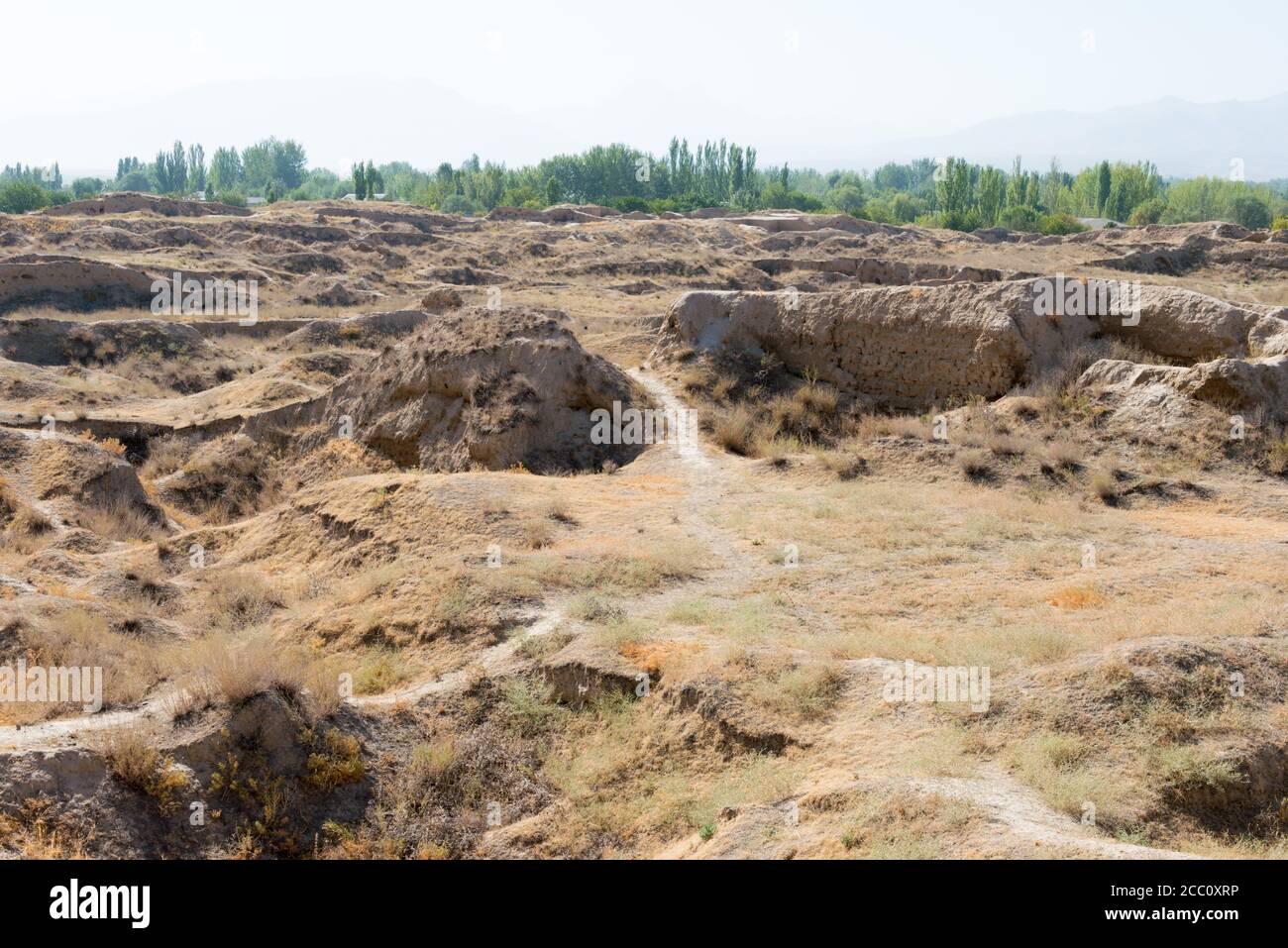 Panjakent, Tajikistan - Remains of Ancient Panjakent. a famous Historic ...