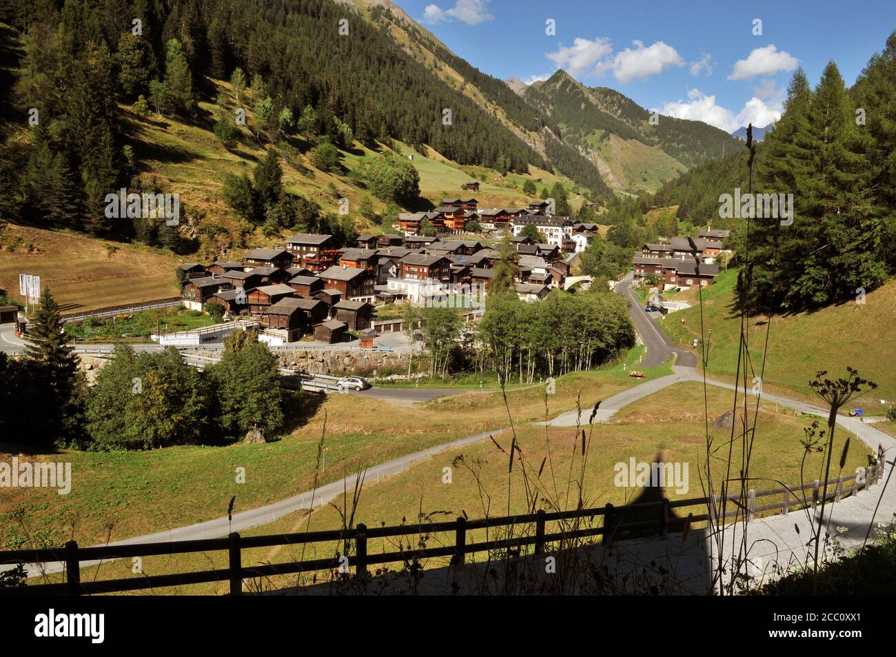 Switzerland, Valais canton, Binntal Valley, Binn village Stock Photo ...