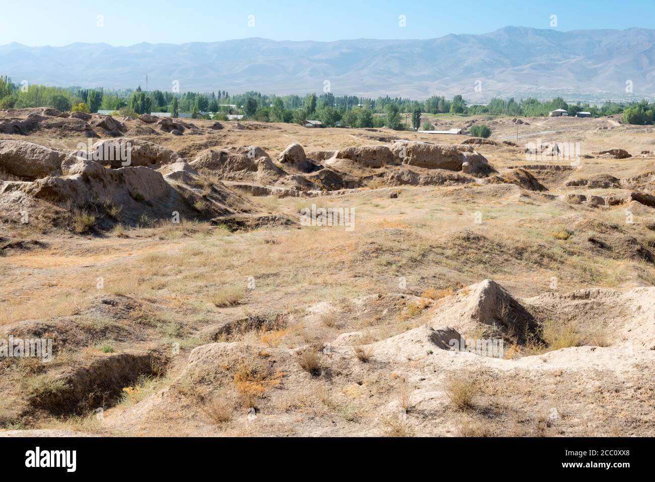 Panjakent, Tajikistan - Remains of Ancient Panjakent. a famous Historic ...