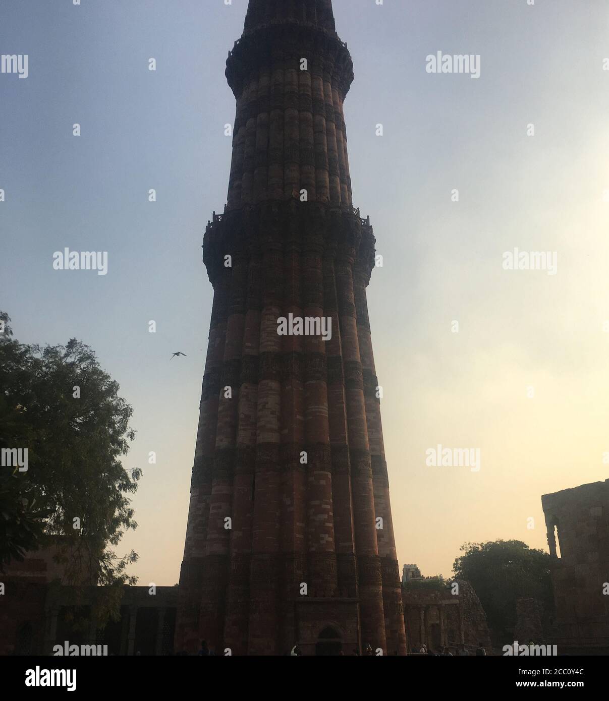 A close view of Qutab minar constructed by Qutab din aabiaq in delhi a ...