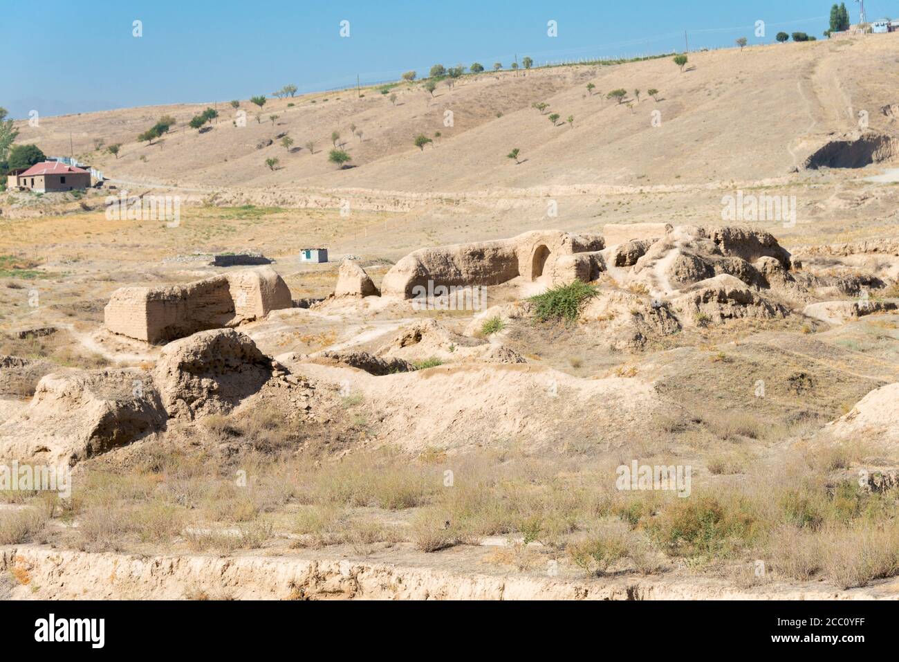 Panjakent, Tajikistan - Remains of Ancient Panjakent. a famous Historic ...