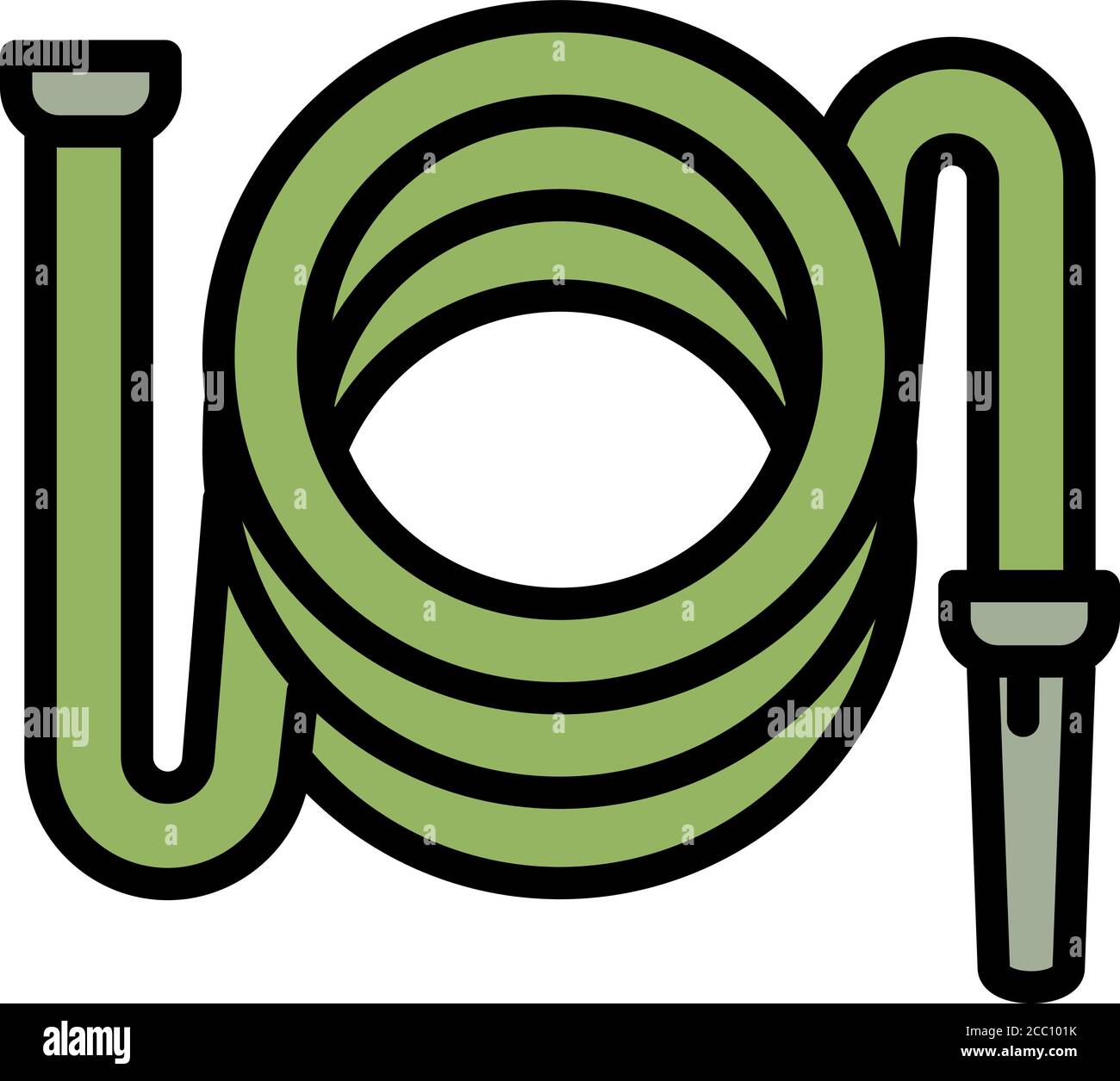 Garden hose icon. Outline garden hose vector icon for web design ...
