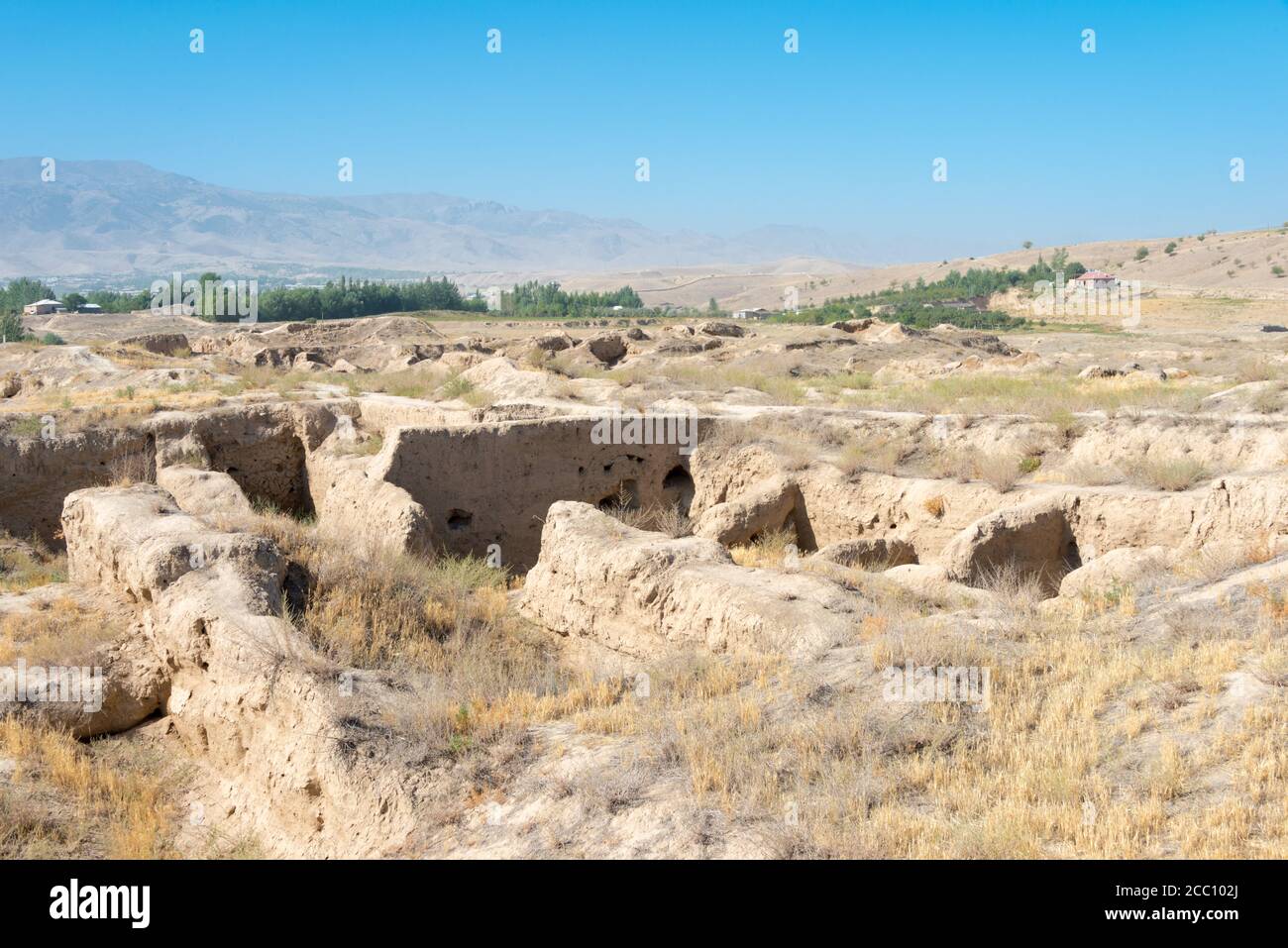 Panjakent, Tajikistan - Remains of Ancient Panjakent. a famous Historic ...