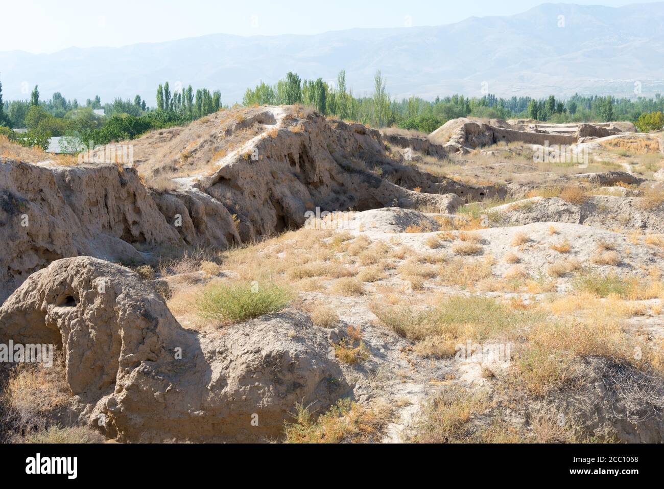 Panjakent, Tajikistan - Remains of Ancient Panjakent. a famous Historic ...