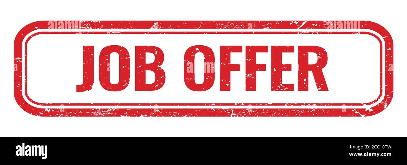 Job offer stamp sign seal hi-res stock photography and images - Alamy