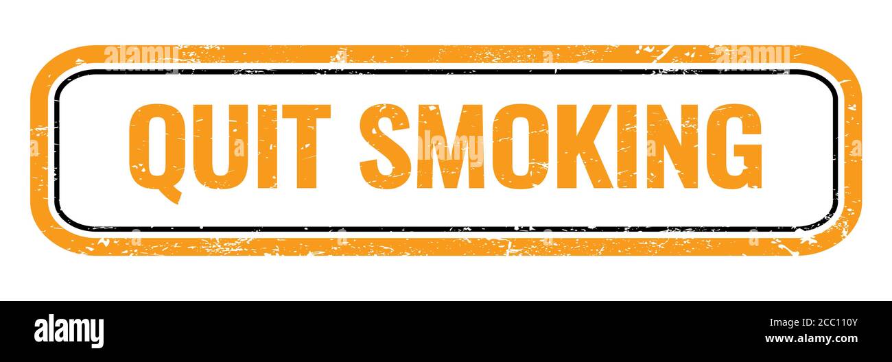 Quit smoking stamp hi-res stock photography and images - Alamy