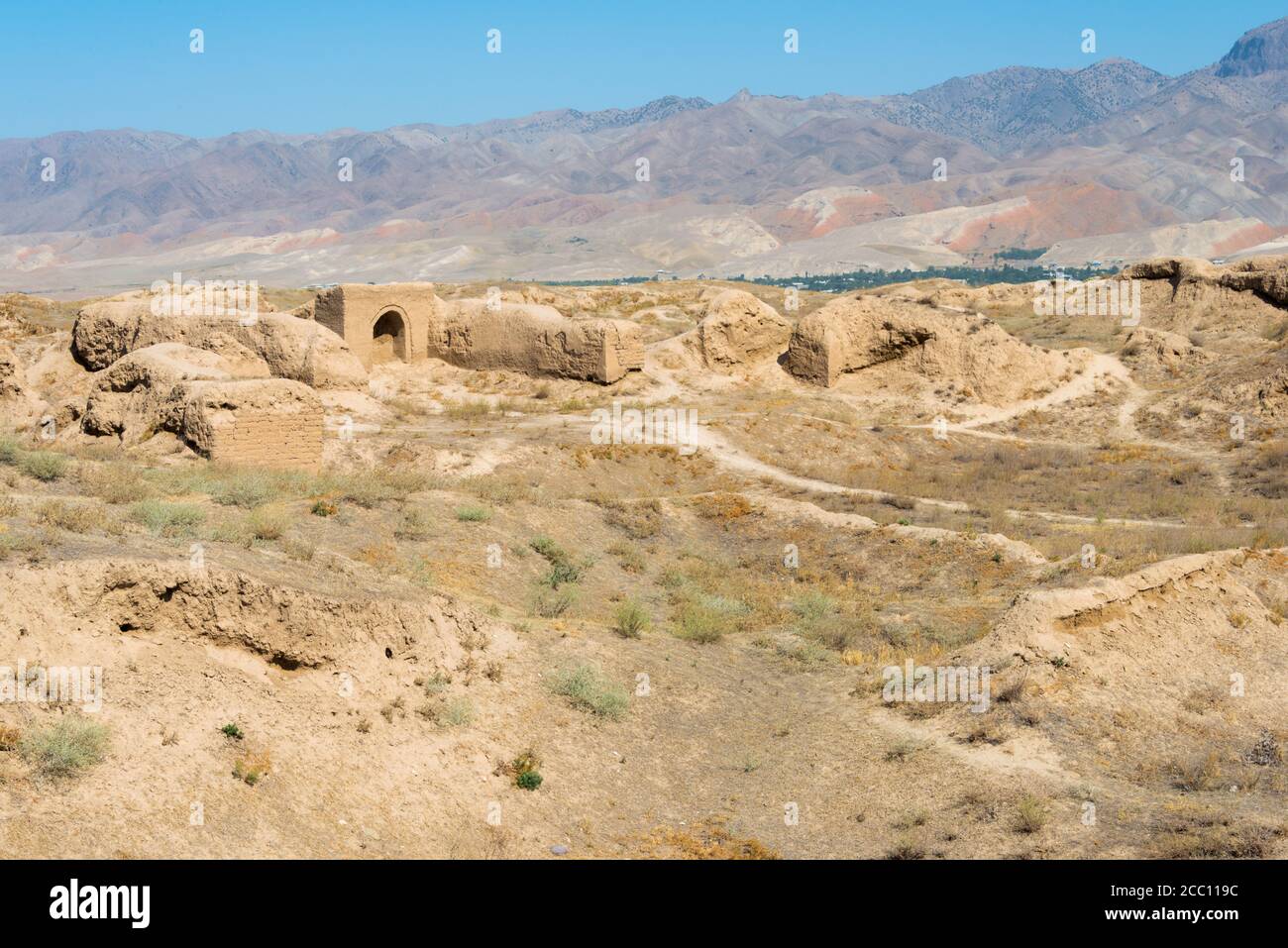 Panjakent, Tajikistan - Remains of Ancient Panjakent. a famous Historic ...