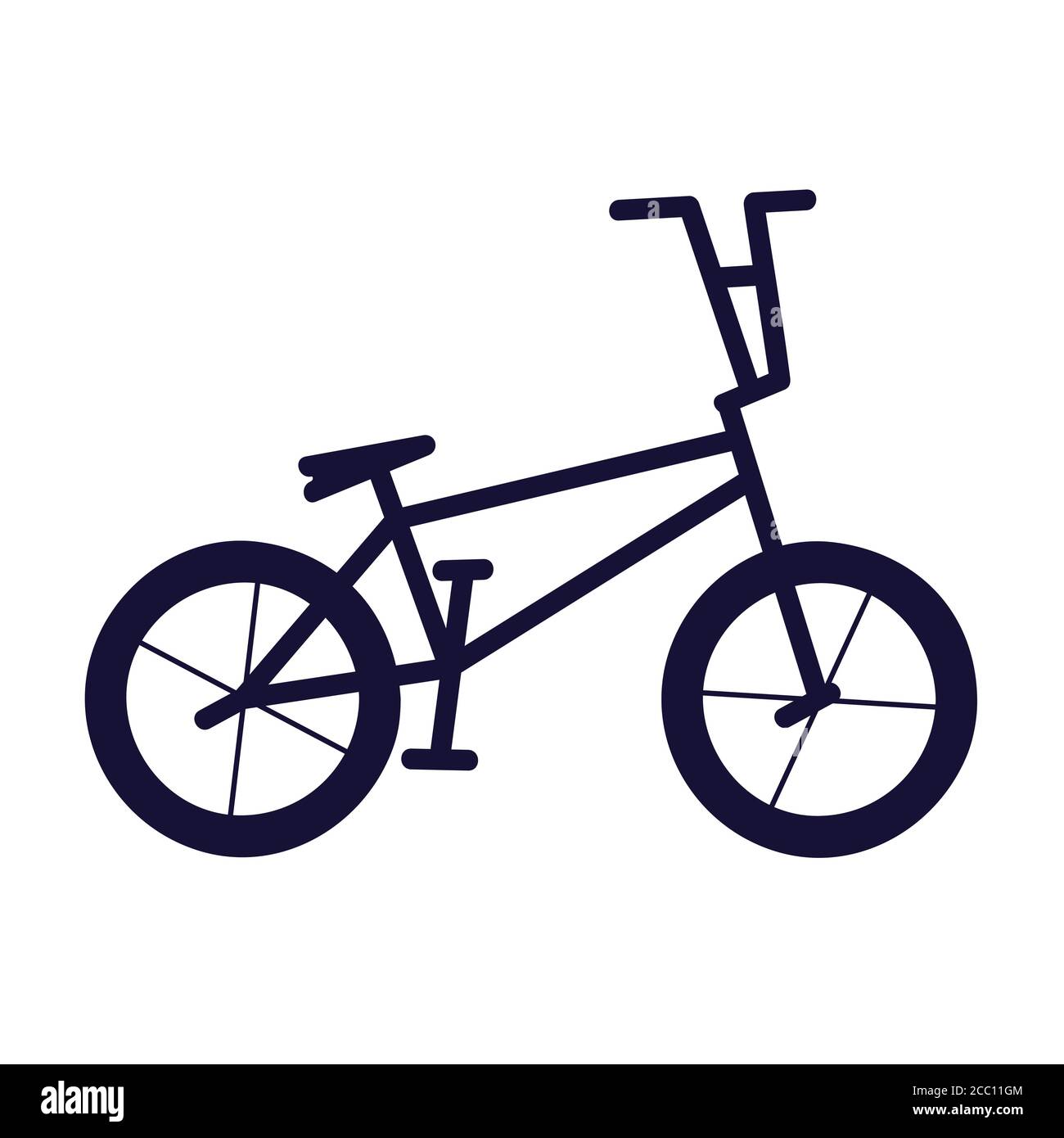 Freestyle bike silhouette - vector illustration Stock Vector Image ...