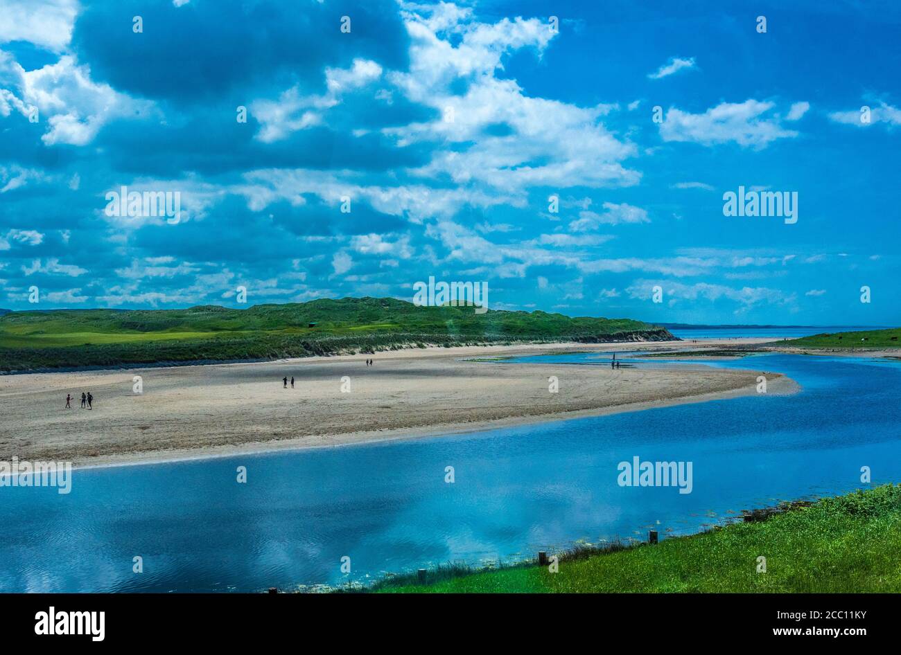 Europe, Republic of Ireland, Clare County, Liscannor bay, Lahinch beach ...