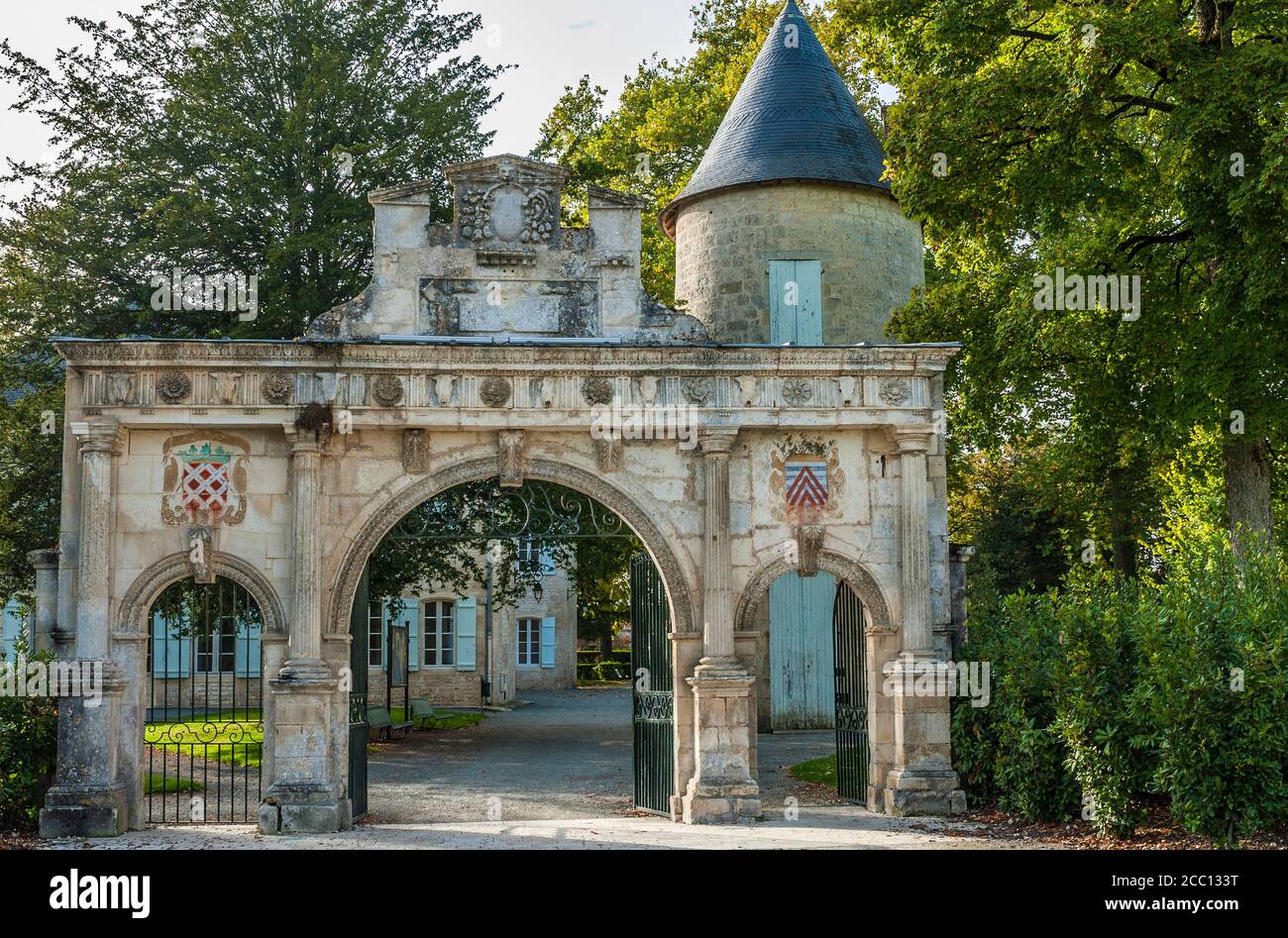 France, Charente Maritime, Surgeres, Renaissance gateway within the ...