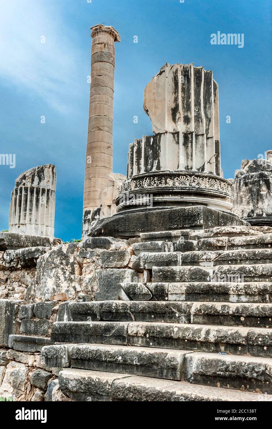Turkey, archeological Dydimes archeological site, ruins of an ...