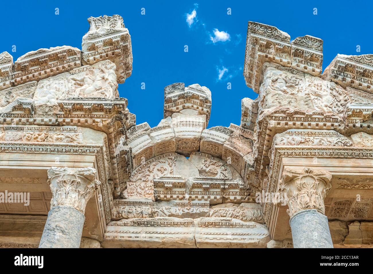 Turkey, Aphrodisias archeological Roman site, Tetrapylon (monumental gateway of the Temple of ...