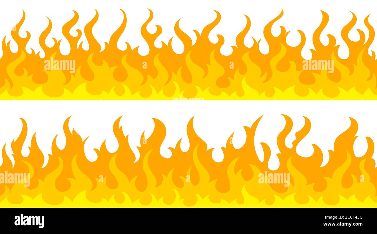 Fire flame frame borders Stock Vector Image & Art - Alamy