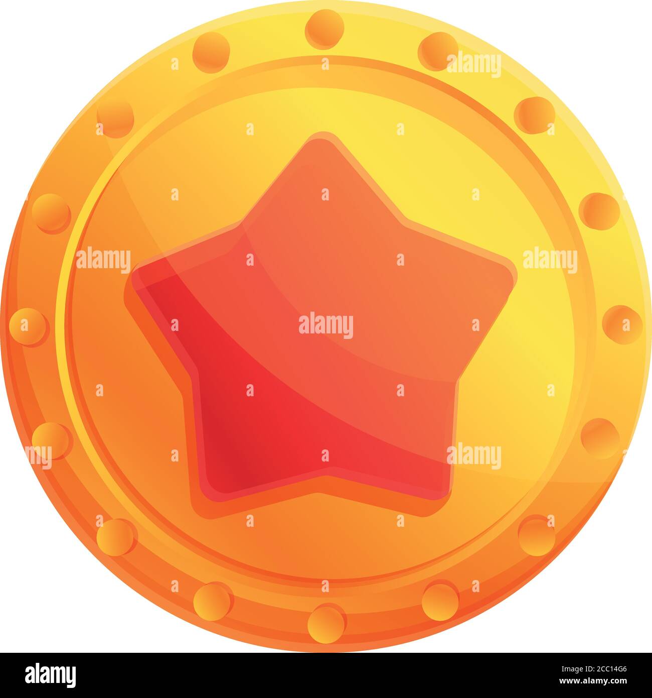 Video game star bonus icon. Cartoon of video game star bonus vector ...