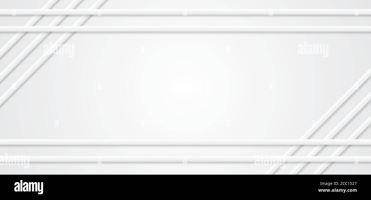Modern white line frame design abstract minimal background. vector ...