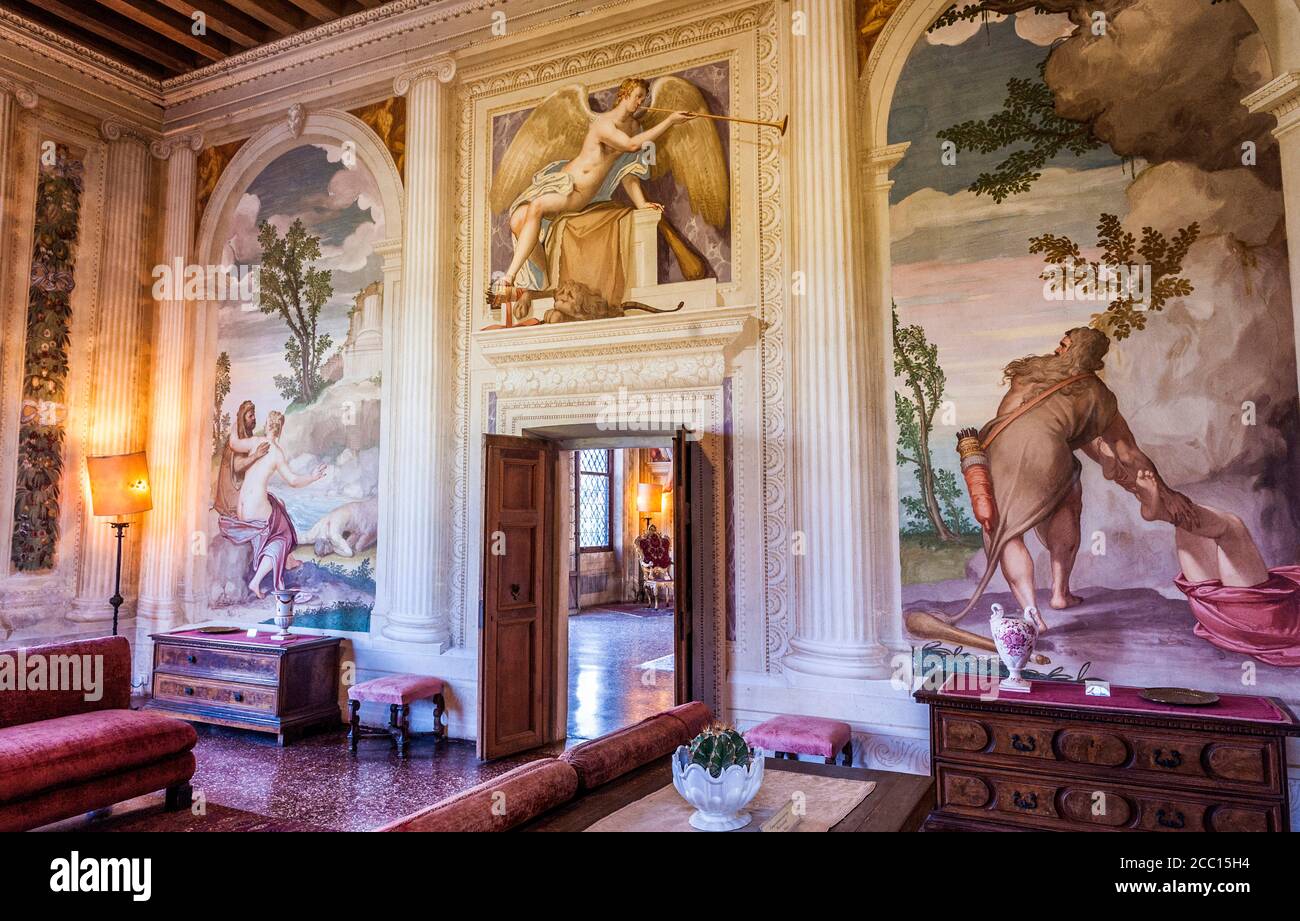 Italy, Veneto, Villa veneta Emo (16th century, by Andrea Palladio ...