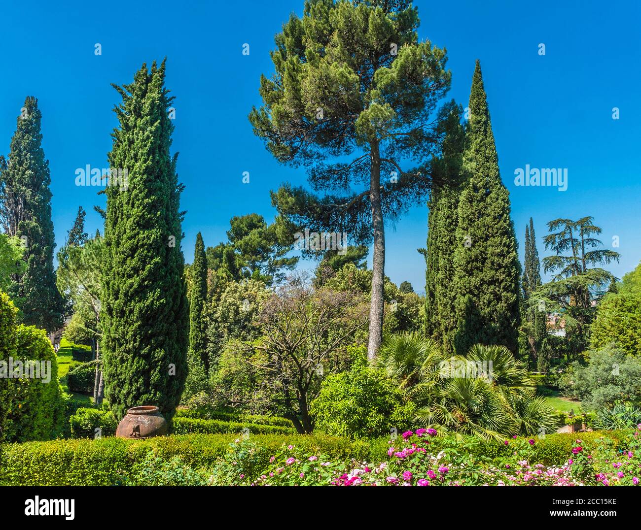 Italy, Lazio, Tivoli, gardens of the Villa d'Este (Renaissance) (UNESCO ...