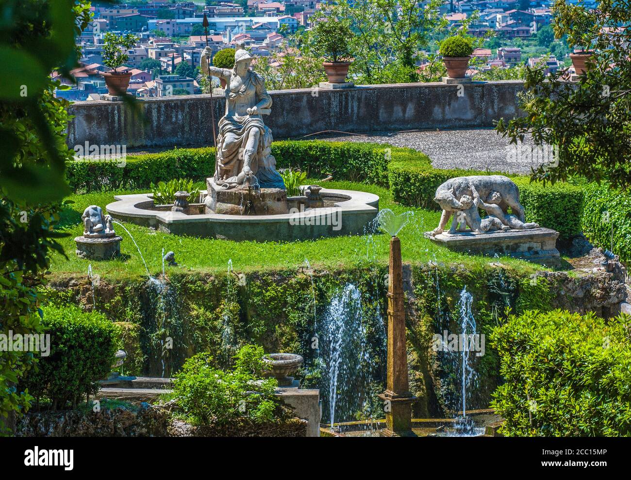 Italy, Lazio, Tivoli, gardens of the Villa d'Este (Renaissance) (UNESCO ...