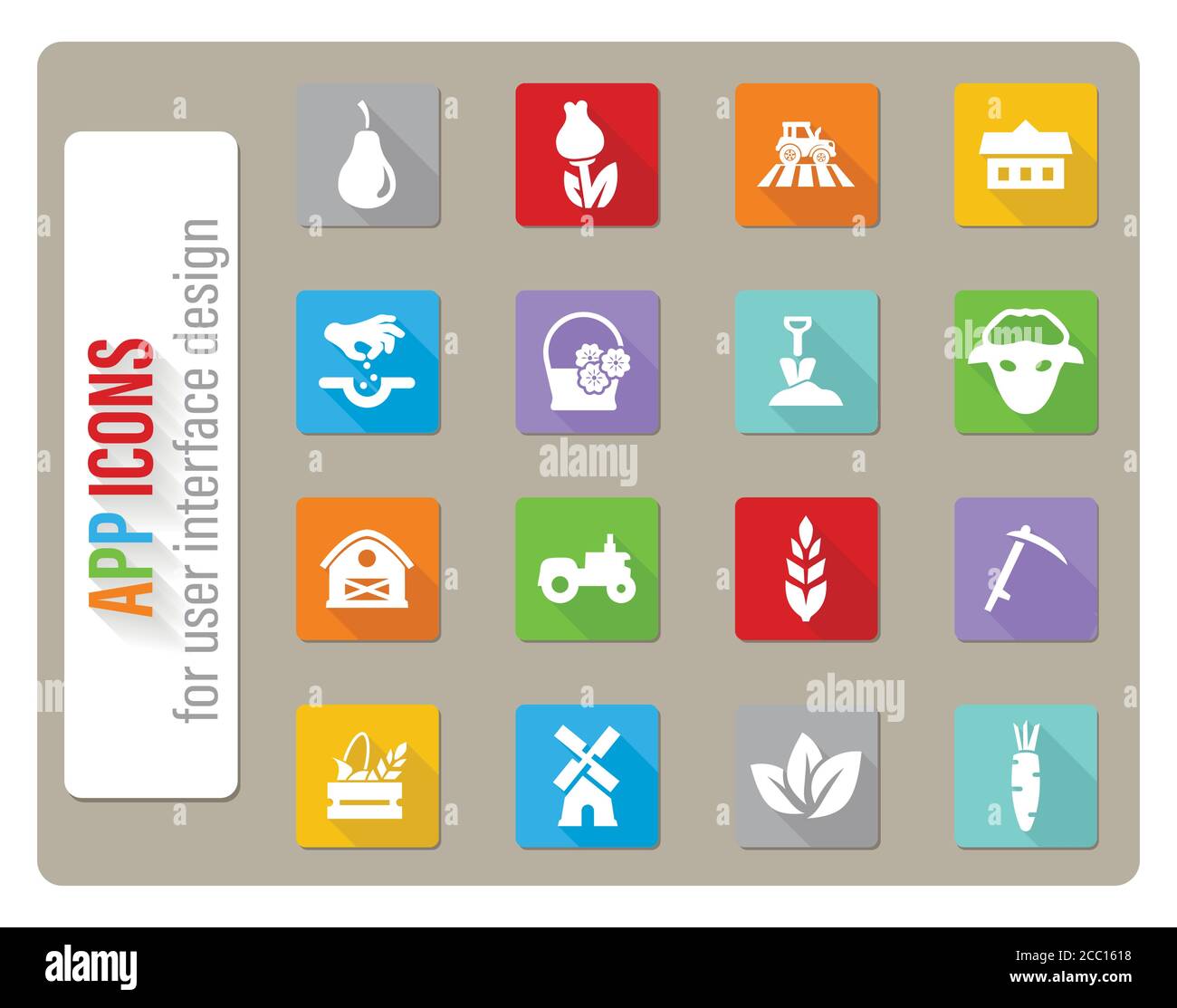 agriculture icon set Stock Vector Image & Art - Alamy