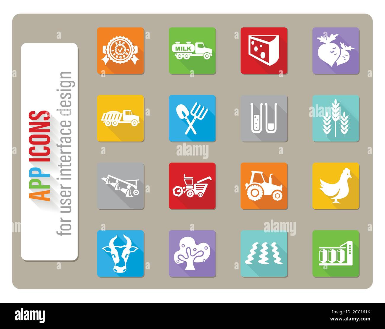 agricultural icon set Stock Vector Image & Art - Alamy