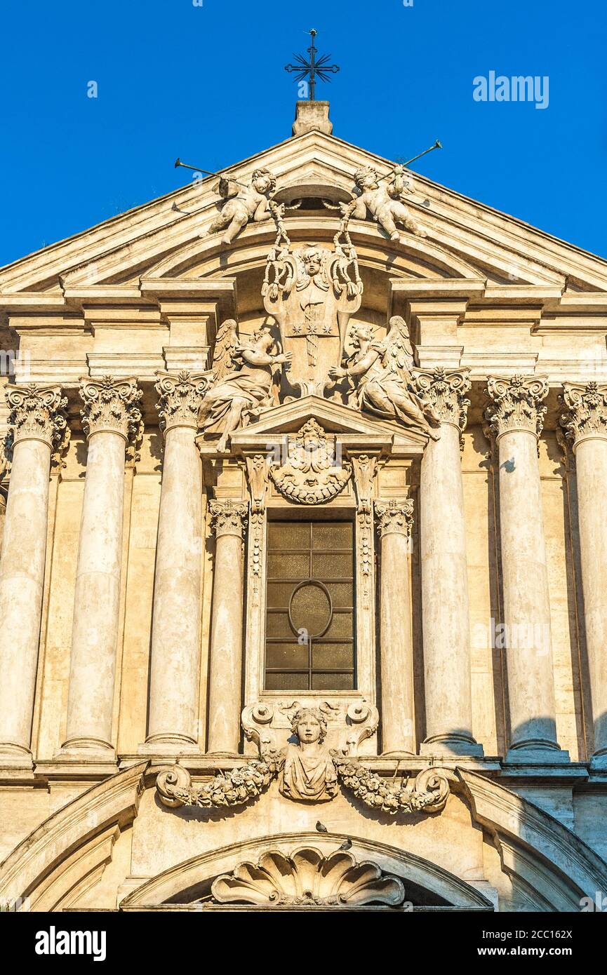 Europe, Italy, Rome, Quirinal district, Trevi square, Santi Vincenzo e ...