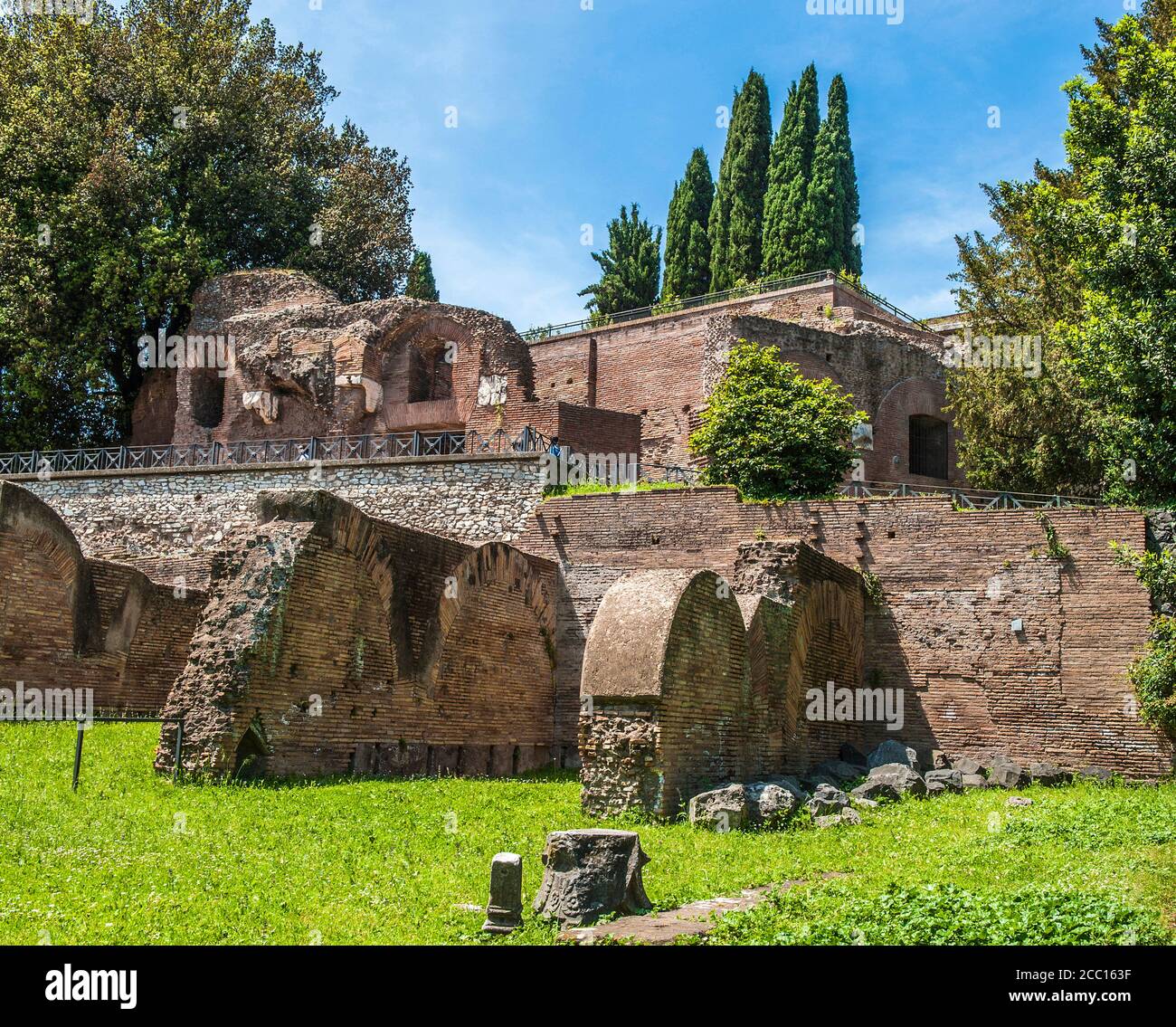 Italy, Rome, Mount Palatine, remains of ancient Rome Stock Photo - Alamy