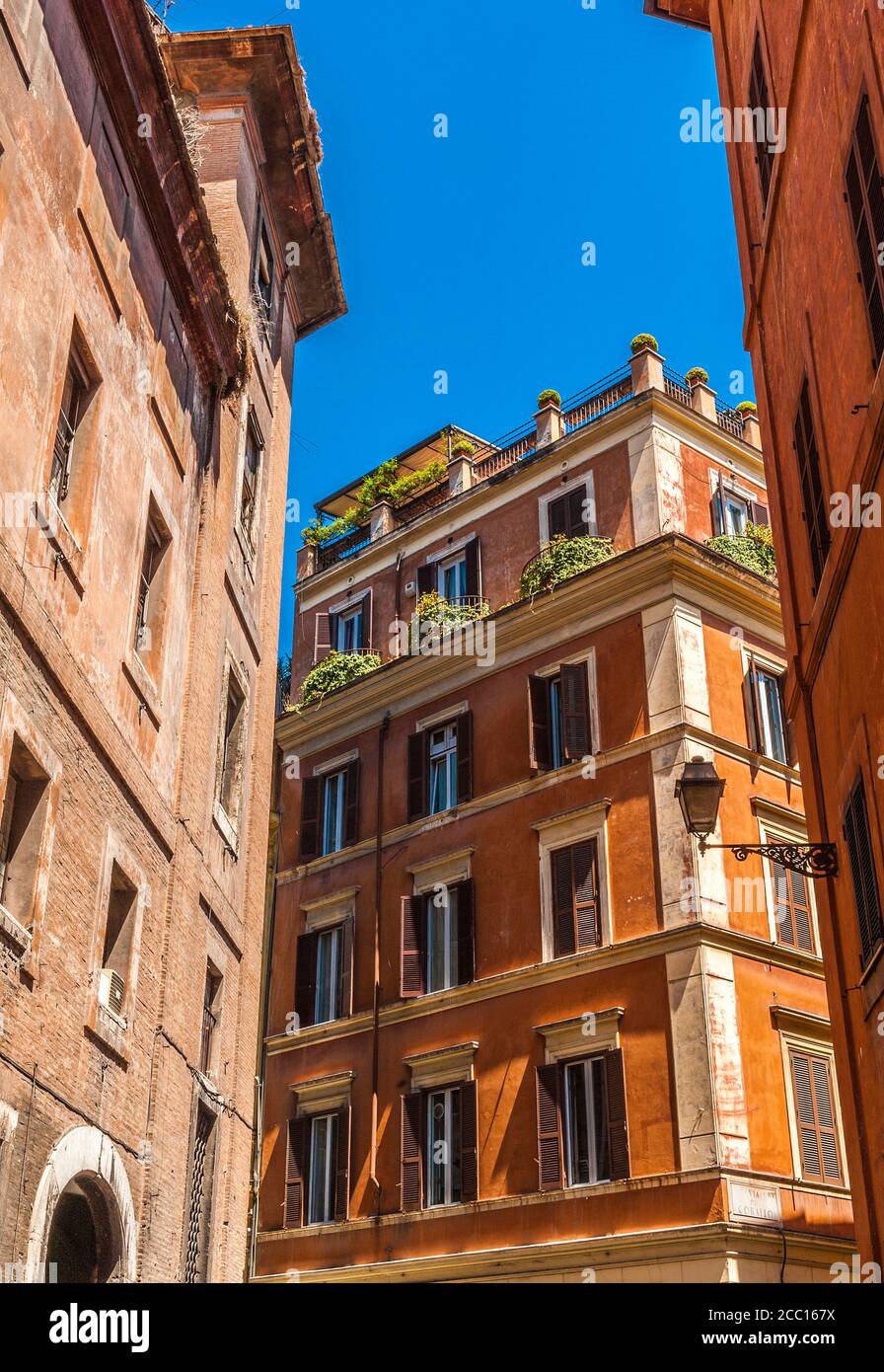 Italy, Rome, Piazza Navona district, buildings Stock Photo - Alamy