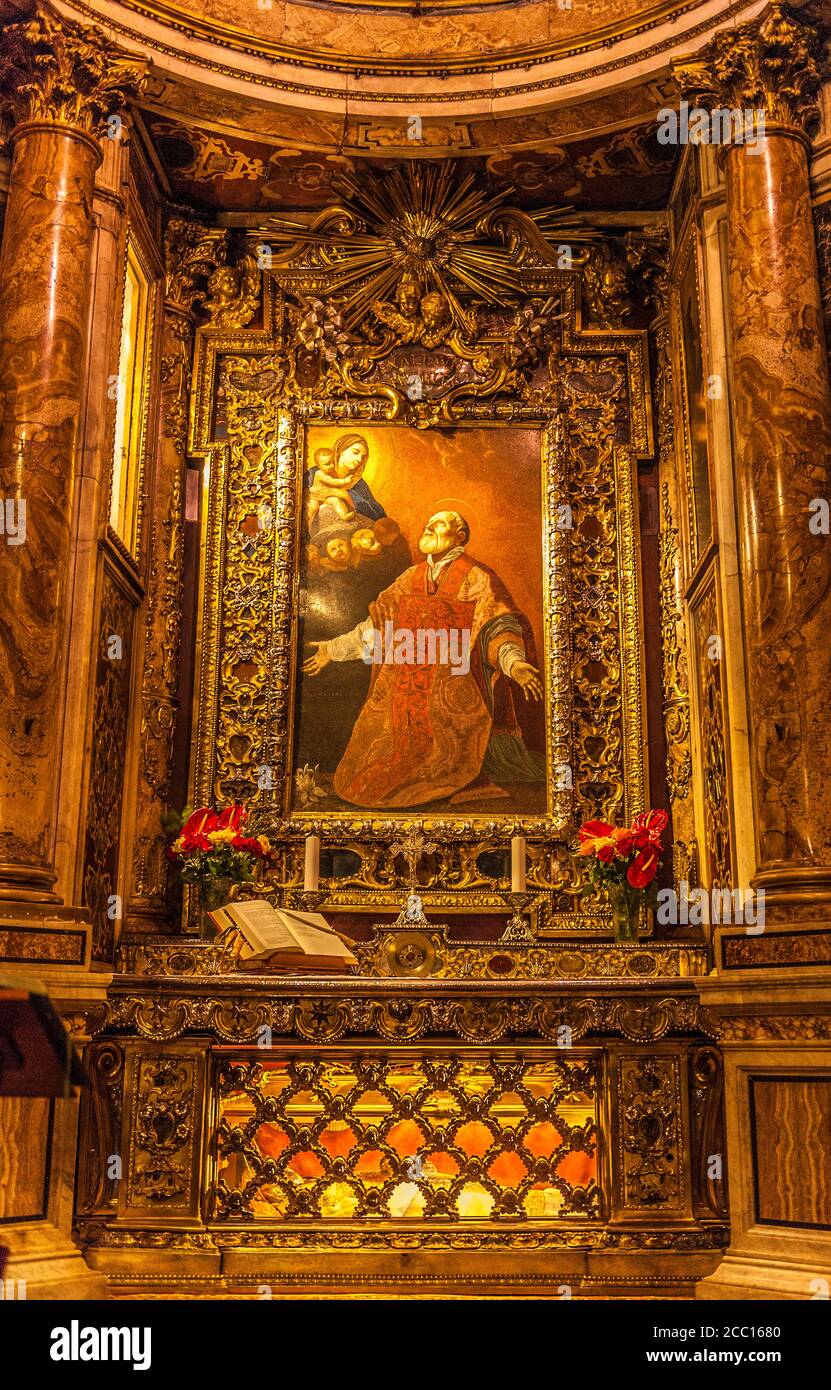 Italy, Rome, Piazza Navona district, Church of the Chiesa nuova (16th ...