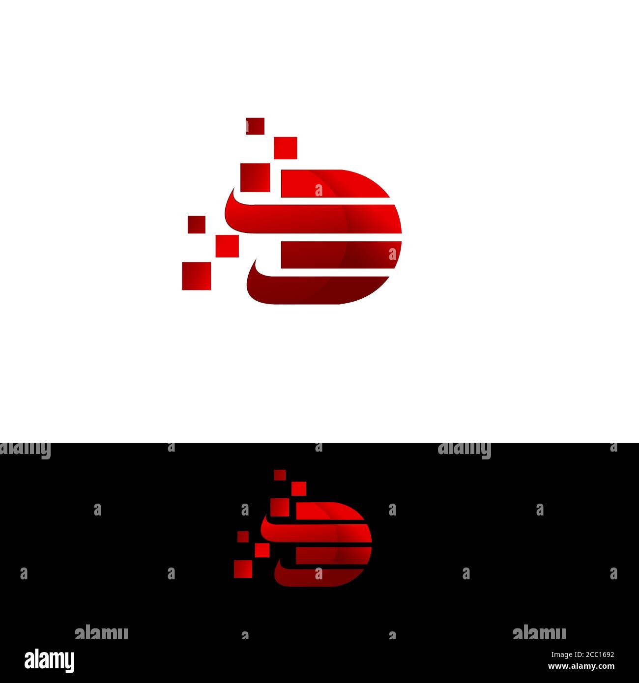 Simple design initial letter D for element design. Abstract design ...