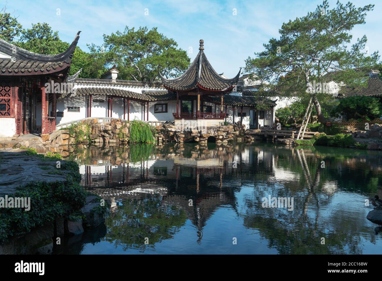 Ancient architecture in the Suzhou Garden. Photo in Suzhou, China Stock ...
