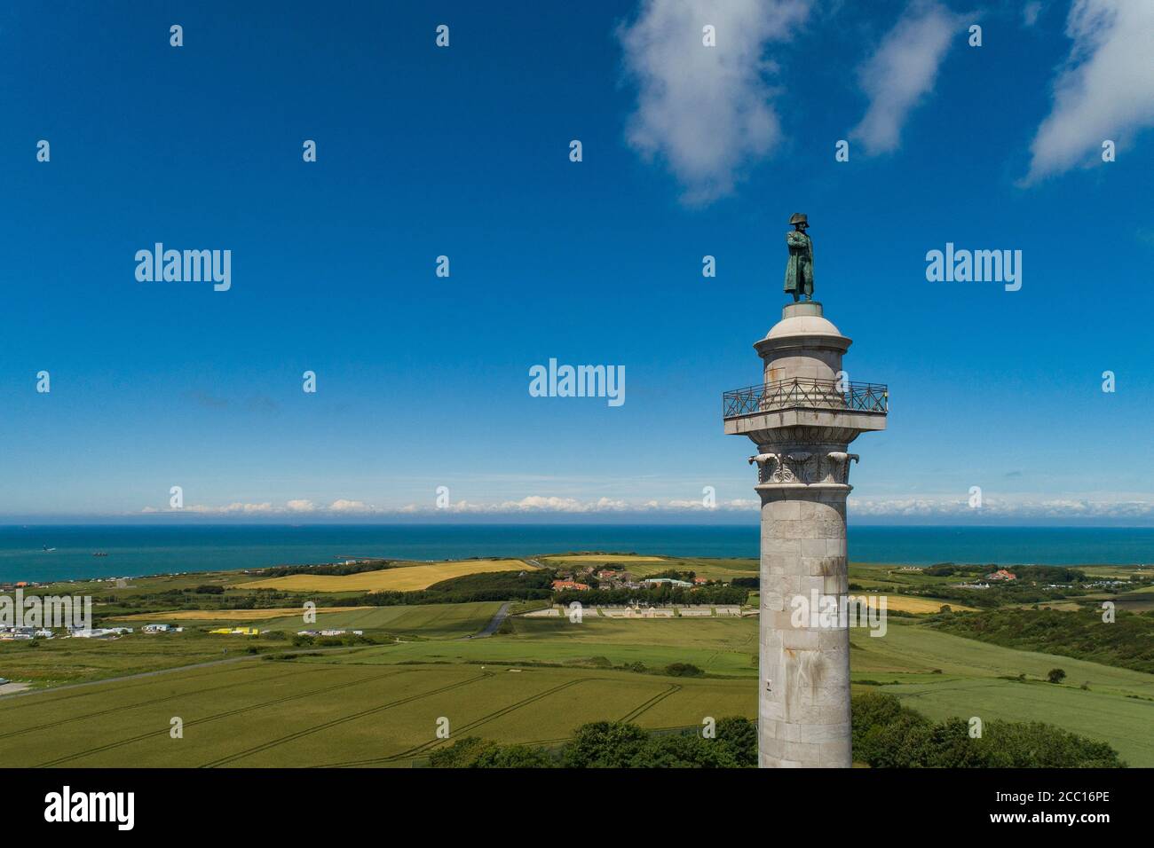 France, Pas-de-Calais, Cote d'Opale. Wimille. La colonne de la Grande ...