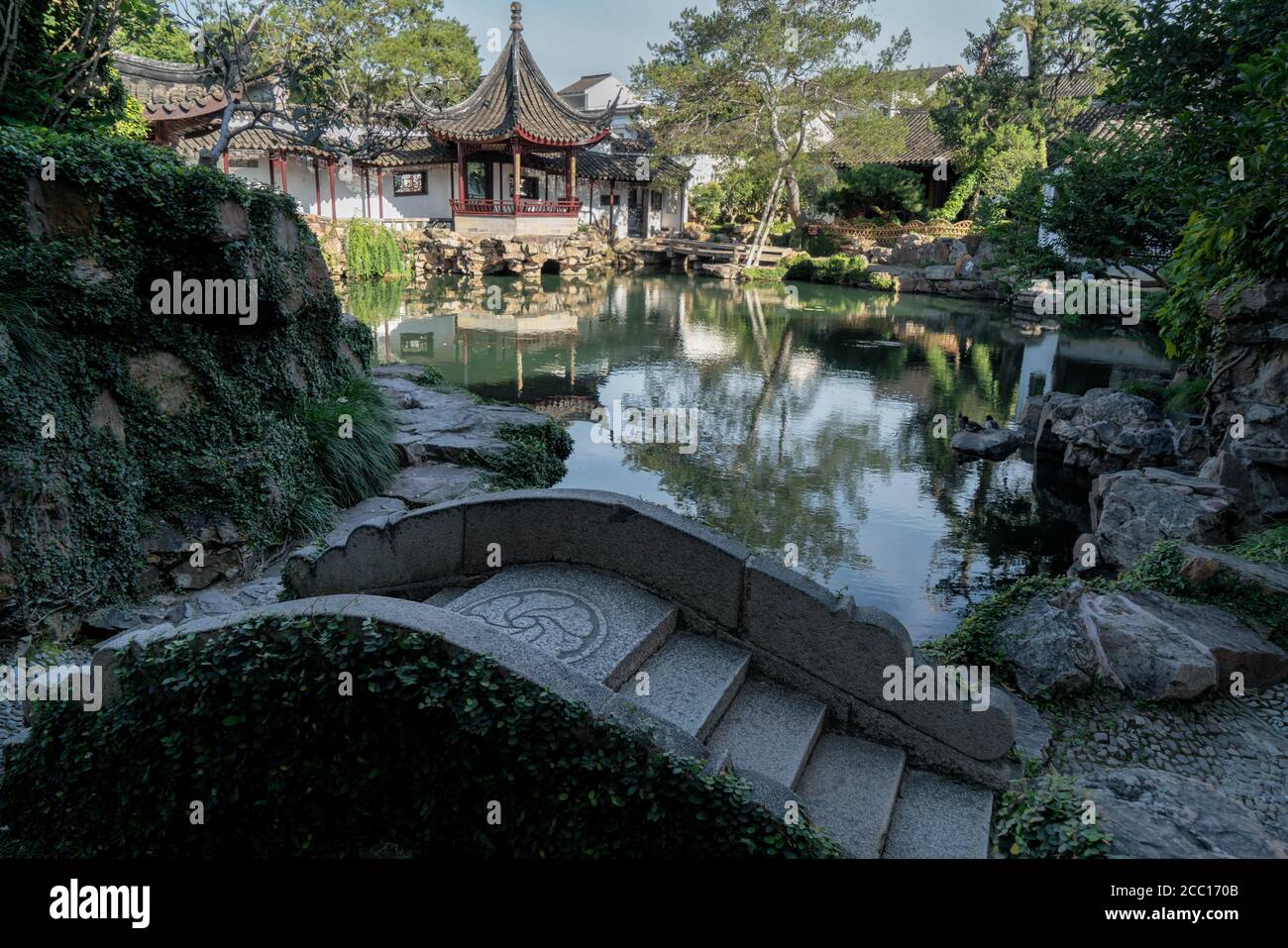 Ancient architecture in the Suzhou Garden. Photo in Suzhou, China Stock ...