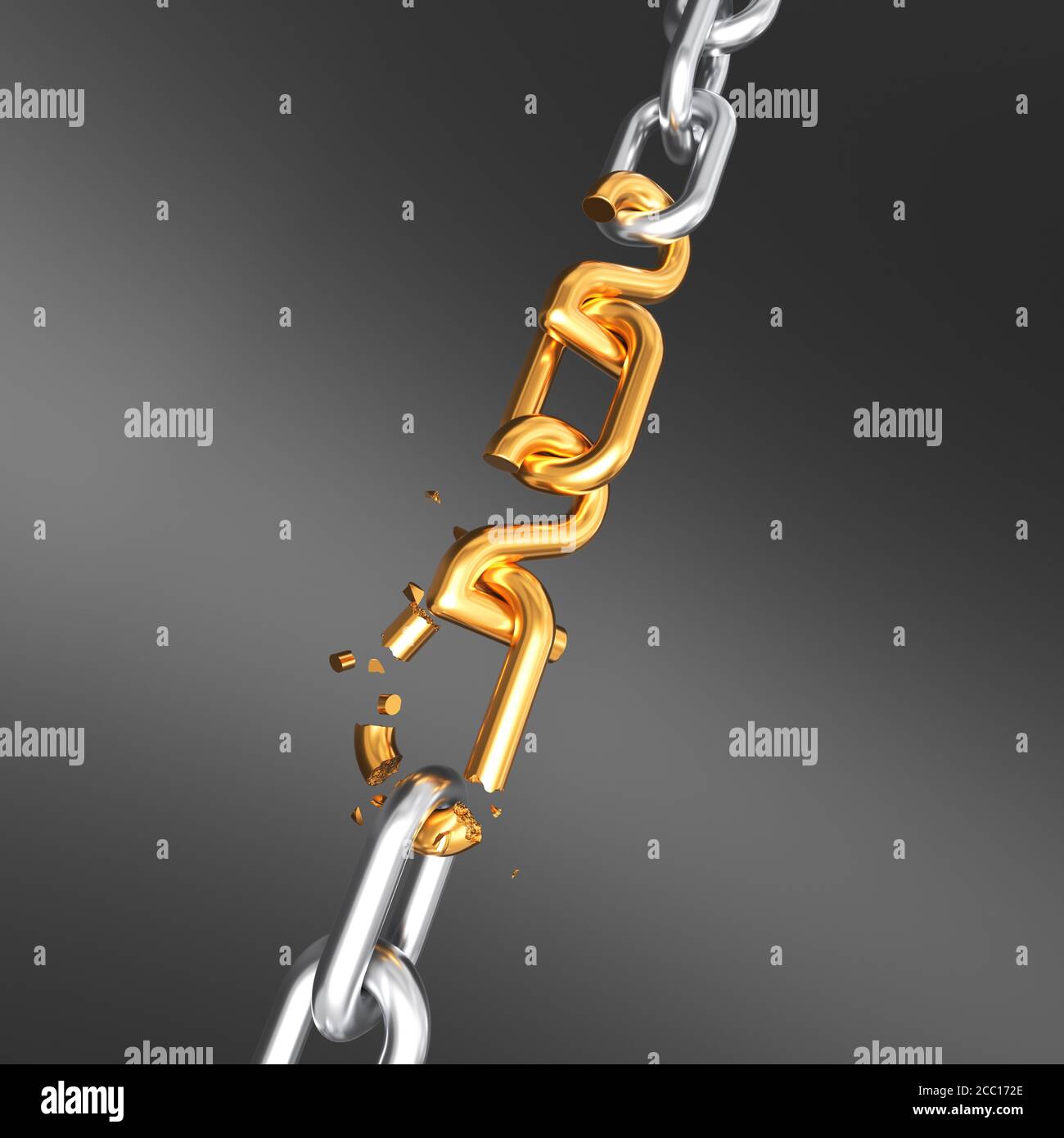 Gold chain logo hi-res stock photography and images - Alamy