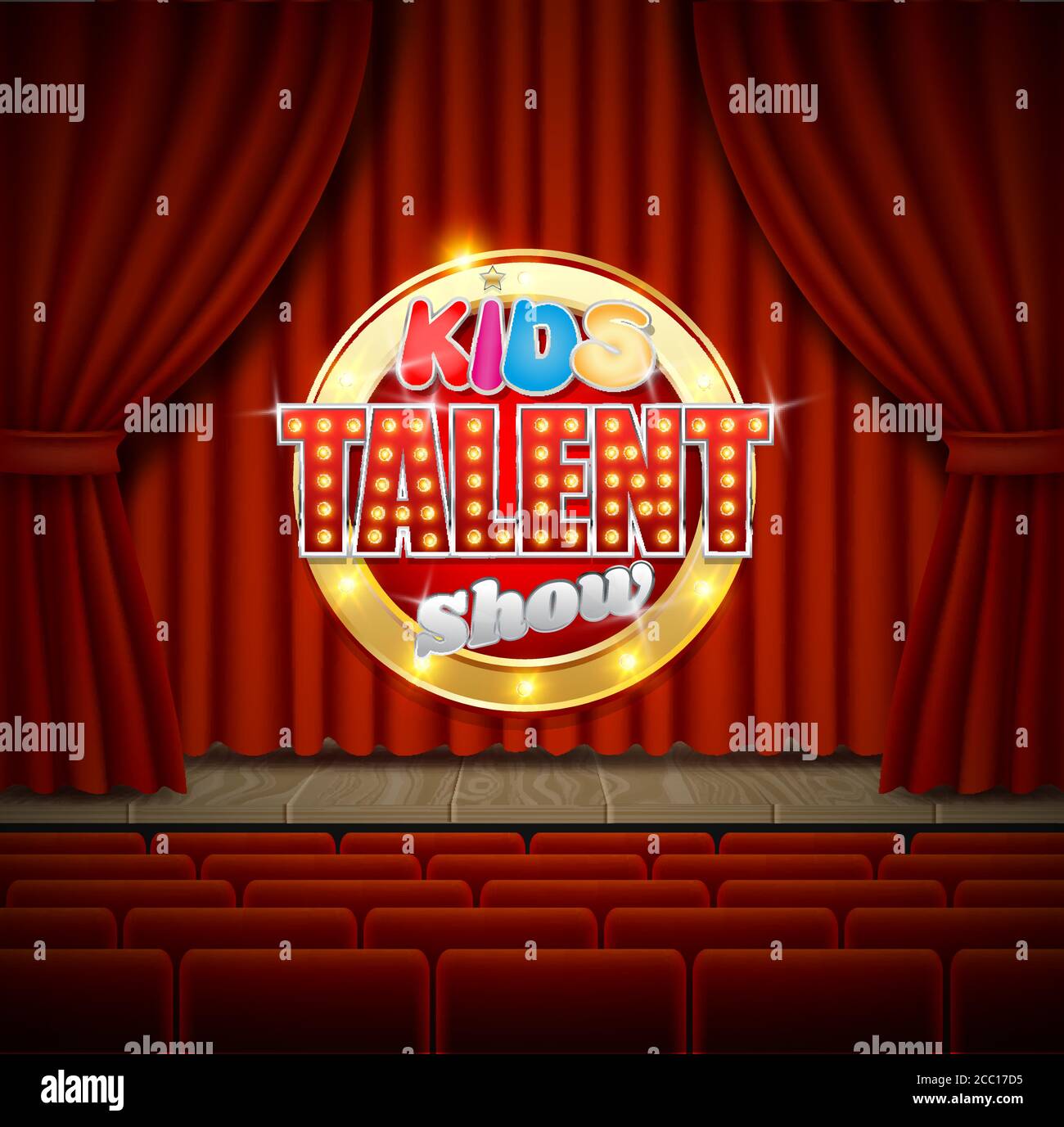 Kids talent show vector poster banner template Stock Vector Image & Art ...